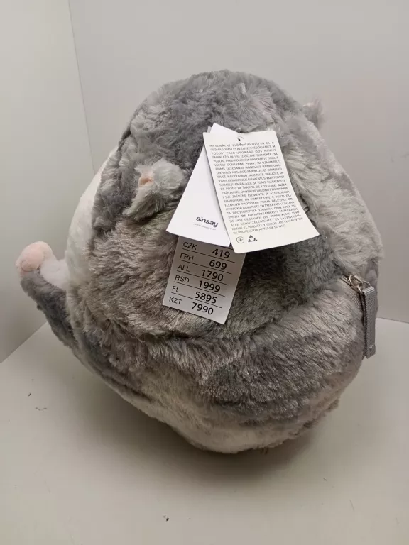 CHOMIK 40 CM PODUSZKA 2W1 PRZYTULANKA MASKOTKA DUŻY DLA DZIECI KOC ...