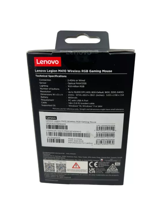 MYSZ GAMINGOWA LENOVO LEGION M410 RGB 16,000 DPI | Bezprzewodowe ...