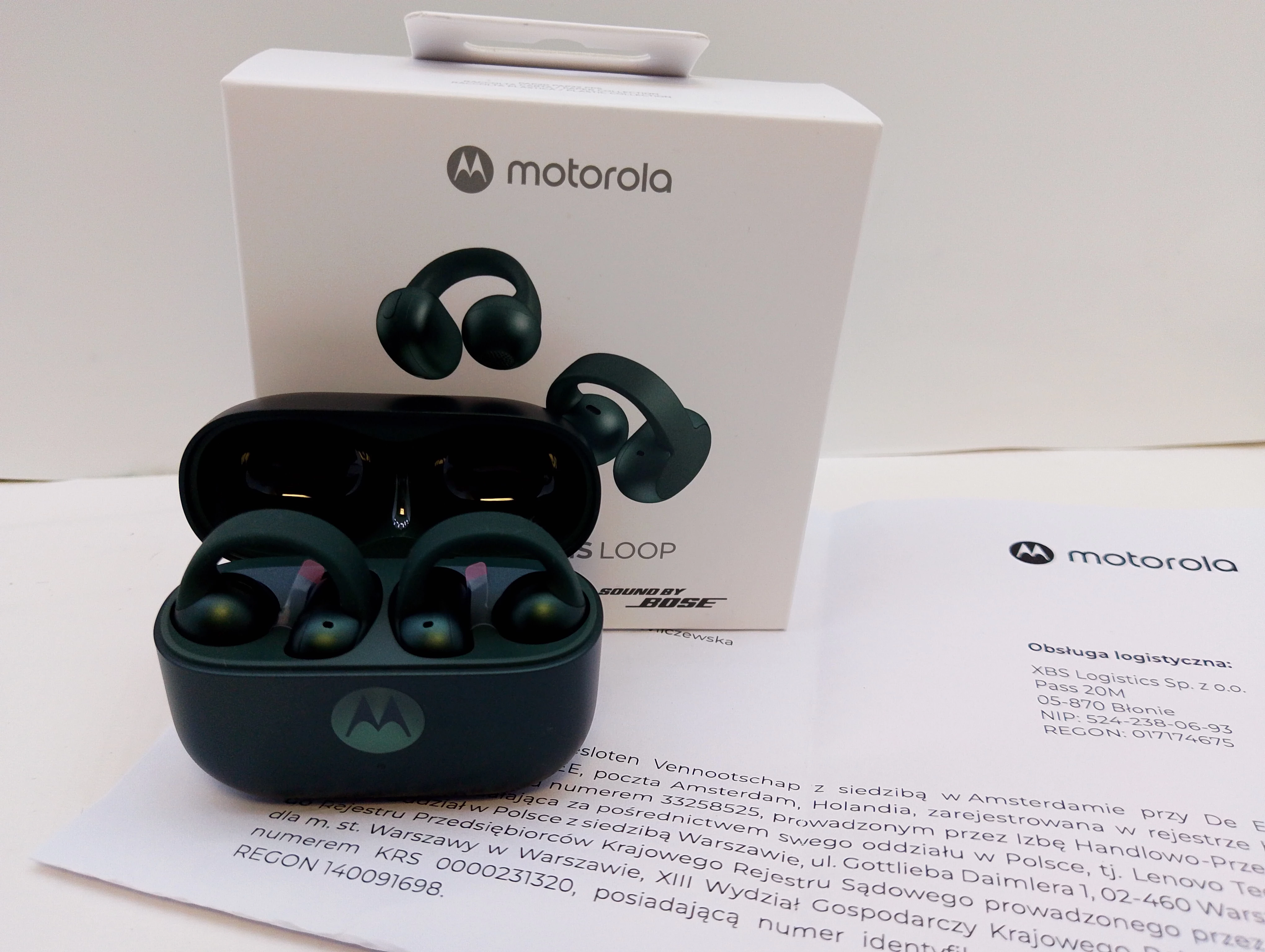 SŁUCHAWKI MOTOROLA MOTO BUDS LOOP KOMPLET JAK NOWE | Bezprzewodowe ...