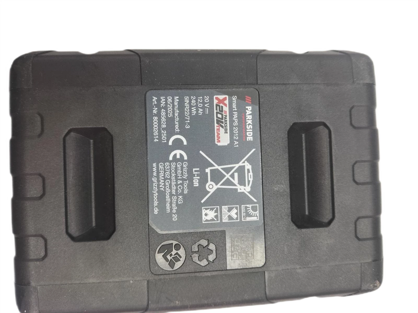 AKUMULATOR BATERIA SMART 12AH 20V / PAPS 2012 A1 / PARKSIDE PERFORMANCE ...