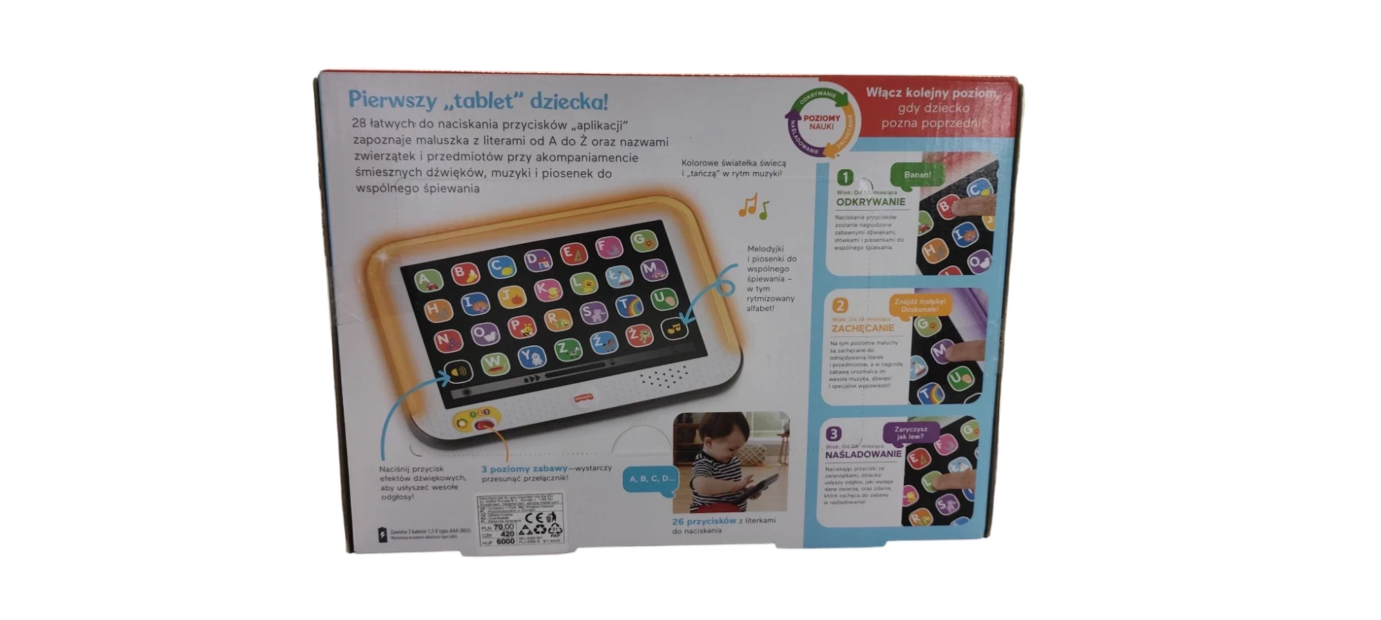 TABLET MALUCHA FISHER PRICE | Tablety | Loombard.pl