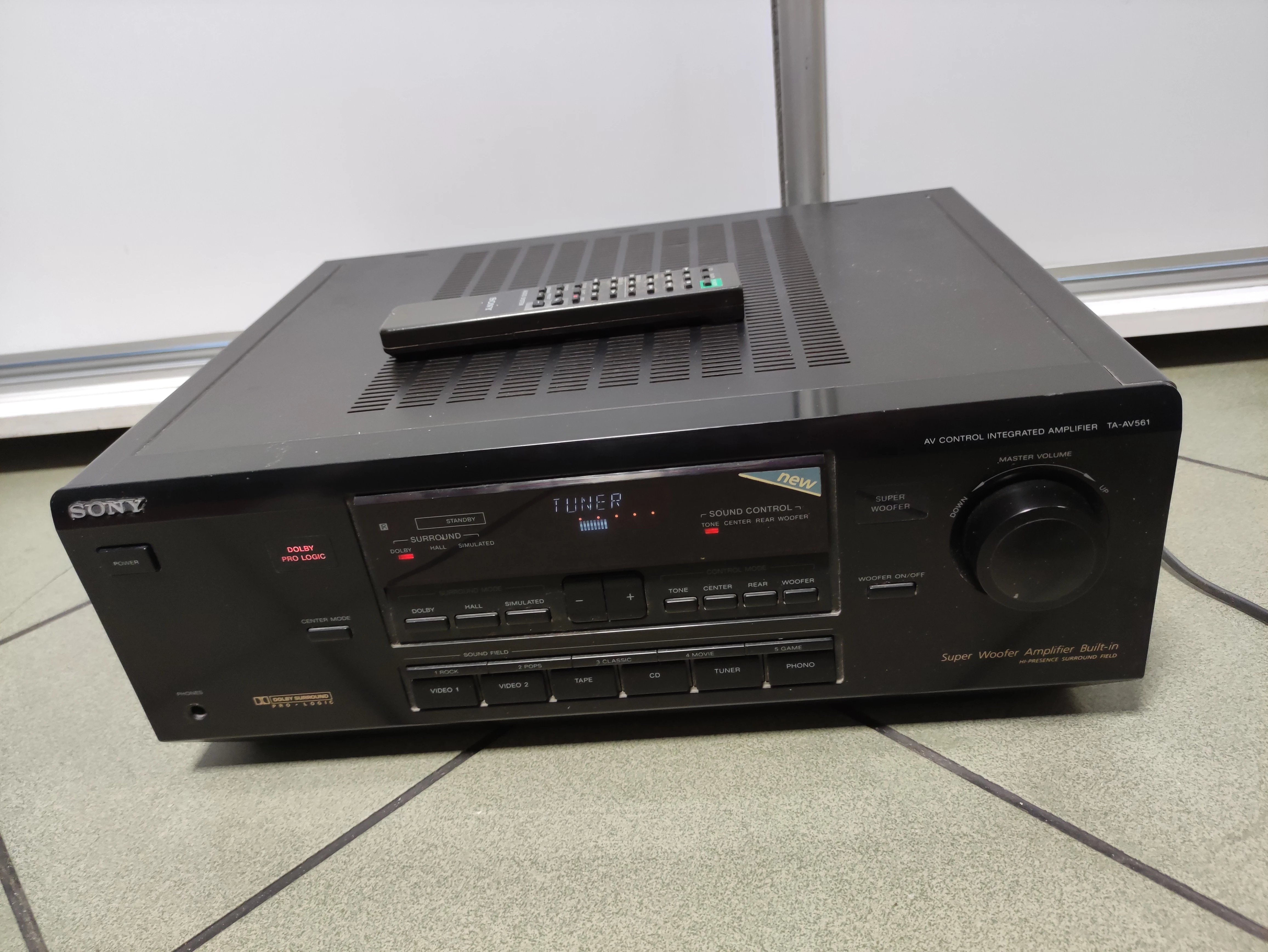 WZMACNIACZ SONY TA-AV561 KABEL PILOT LEKKO WYROBIONY POTENCJOMETR ...