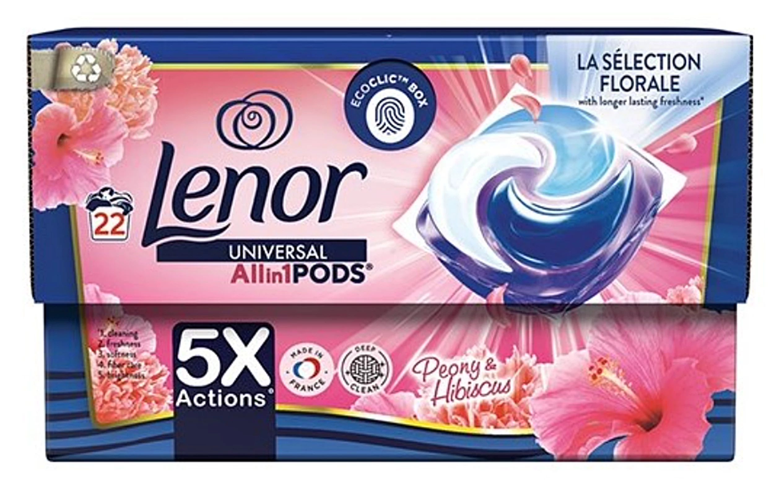 LENOR KAPSUŁKI DO PRANIA ALL IN1 22SZT PEONY&HIBISCUS 8001090706348 ...