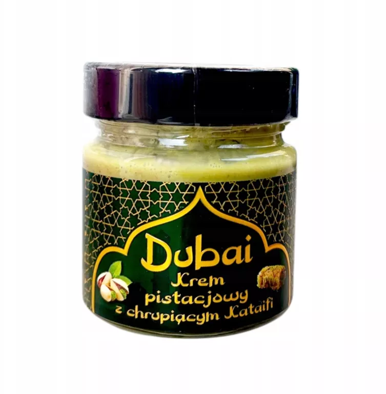 DUBAJSKI KREM PISTACJOWY Z CHRUPIĄCYM CIASTEM KATAIFI - 30% PISTACJI ...