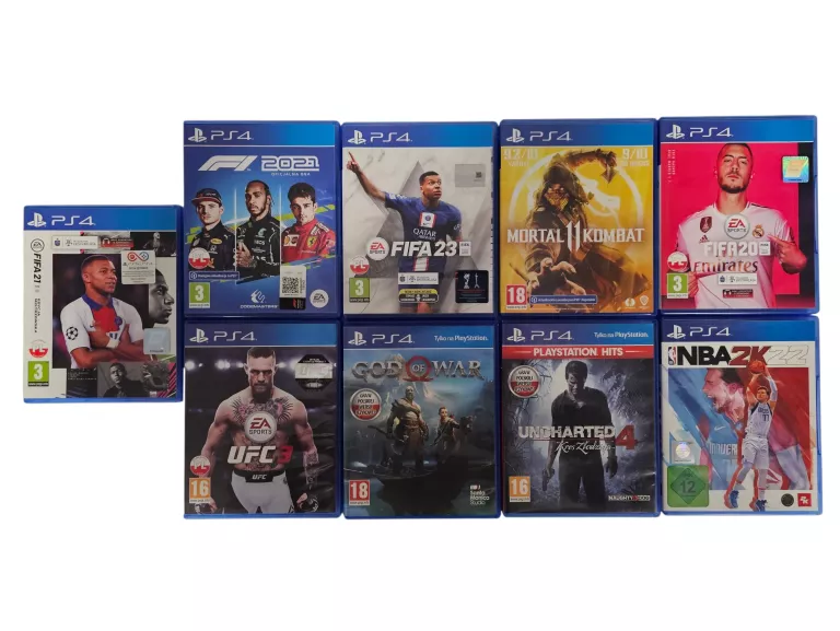 KONSOLA PS4 PLAYSTATION 4 SLIM 500GB CUH-2216A + PAD + 9 GIER | Loombard.pl