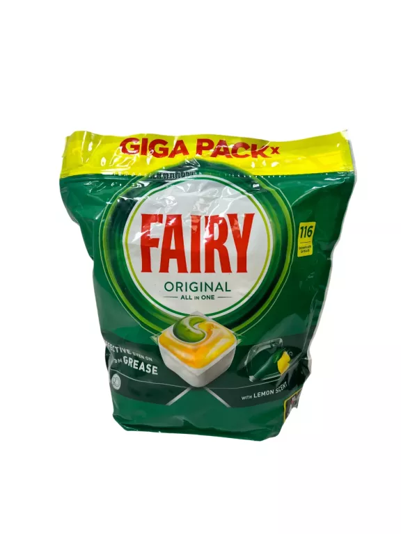 FAIRY ORIGINAL ALL IN ONE KAPSUŁKI DO ZMYWARKI CYTRYNA 116 SZT ...