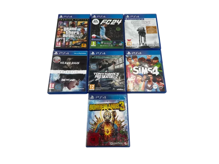 KONSOLA SONY PLAYSTATION 4 PS4 SLIM 500GB CUH-2216A + 7 GIER | Loombard.pl