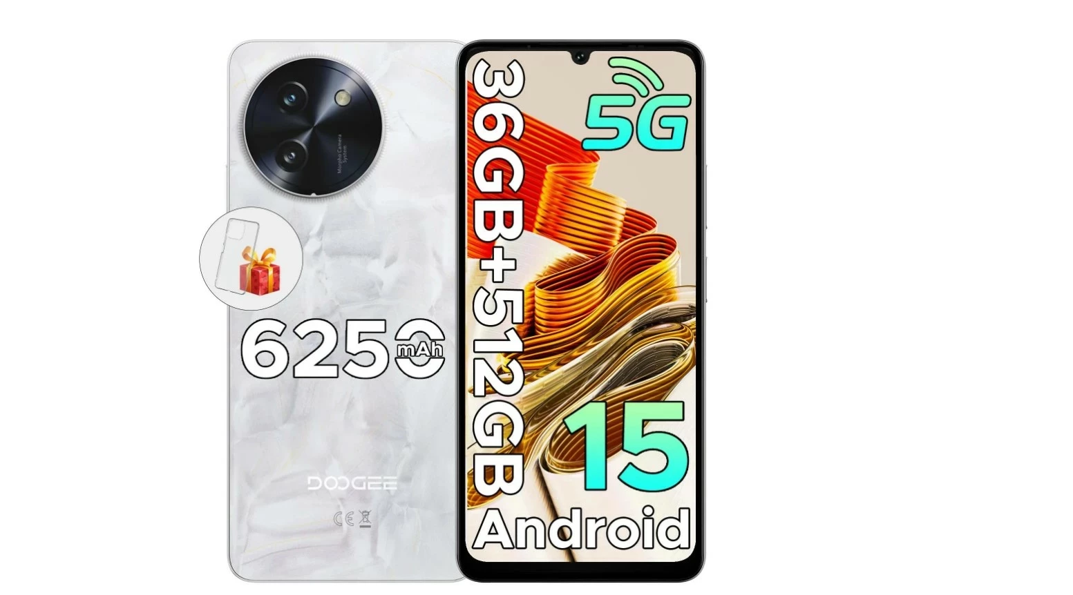 SMARTFON DOOGEE NOTE 59 PRO+ 12 GB / 512 GB 5G BIAŁY | Smartfony i ...