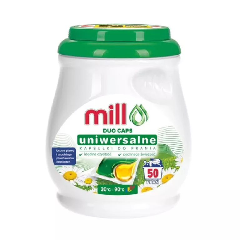 MILL PROFESSIONAL KAPSUŁKI DO PRANIA UNIWERSALNE 50 PRAŃ | Kapsułki i ...