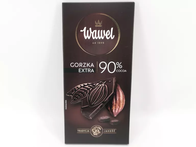 CZEKOLADA EXTRA GORZKA PREMIUM 90% COCOA 90G KARTONIK WAWEL | Czekolady ...