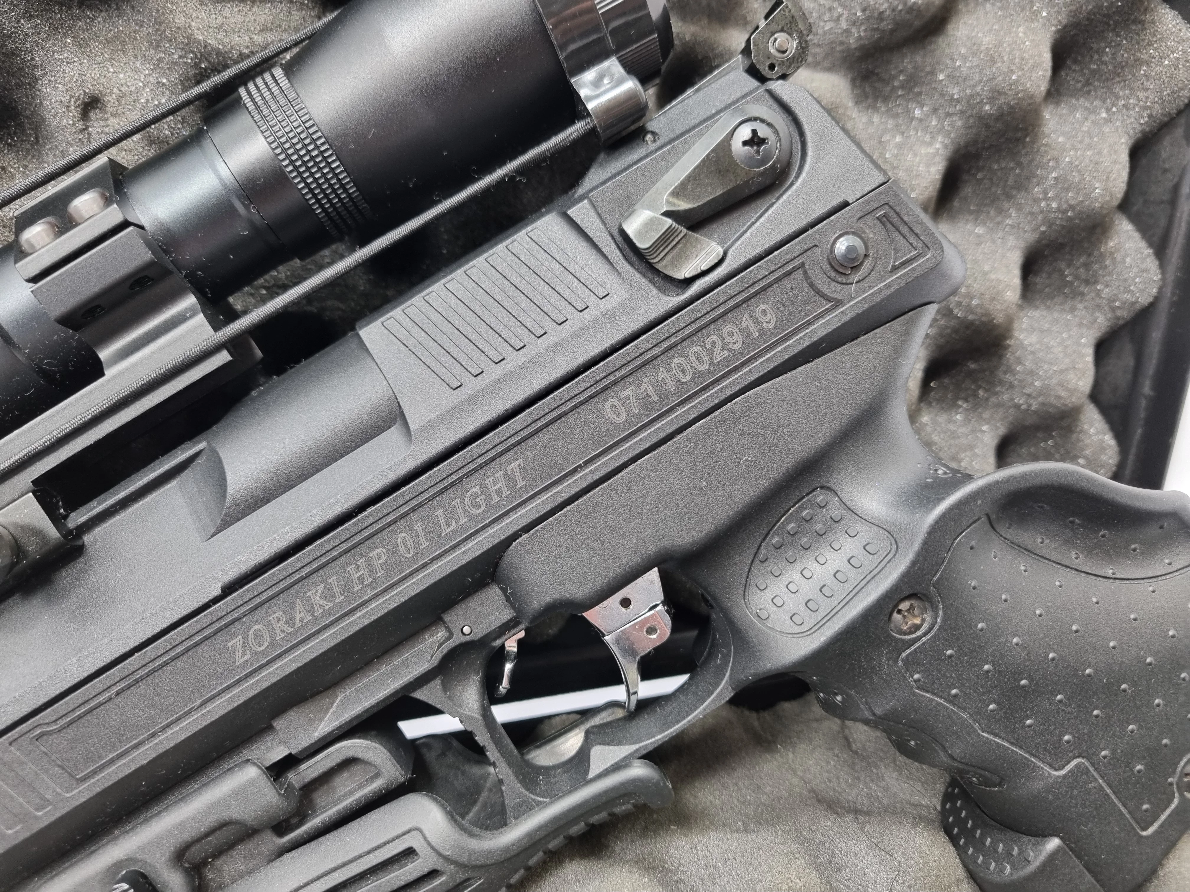 PISTOLET WIATRÓWKA ZORAKI HP-01-2 ULTRA PCA 5,5 MM + LUNETA WALIZKA ...