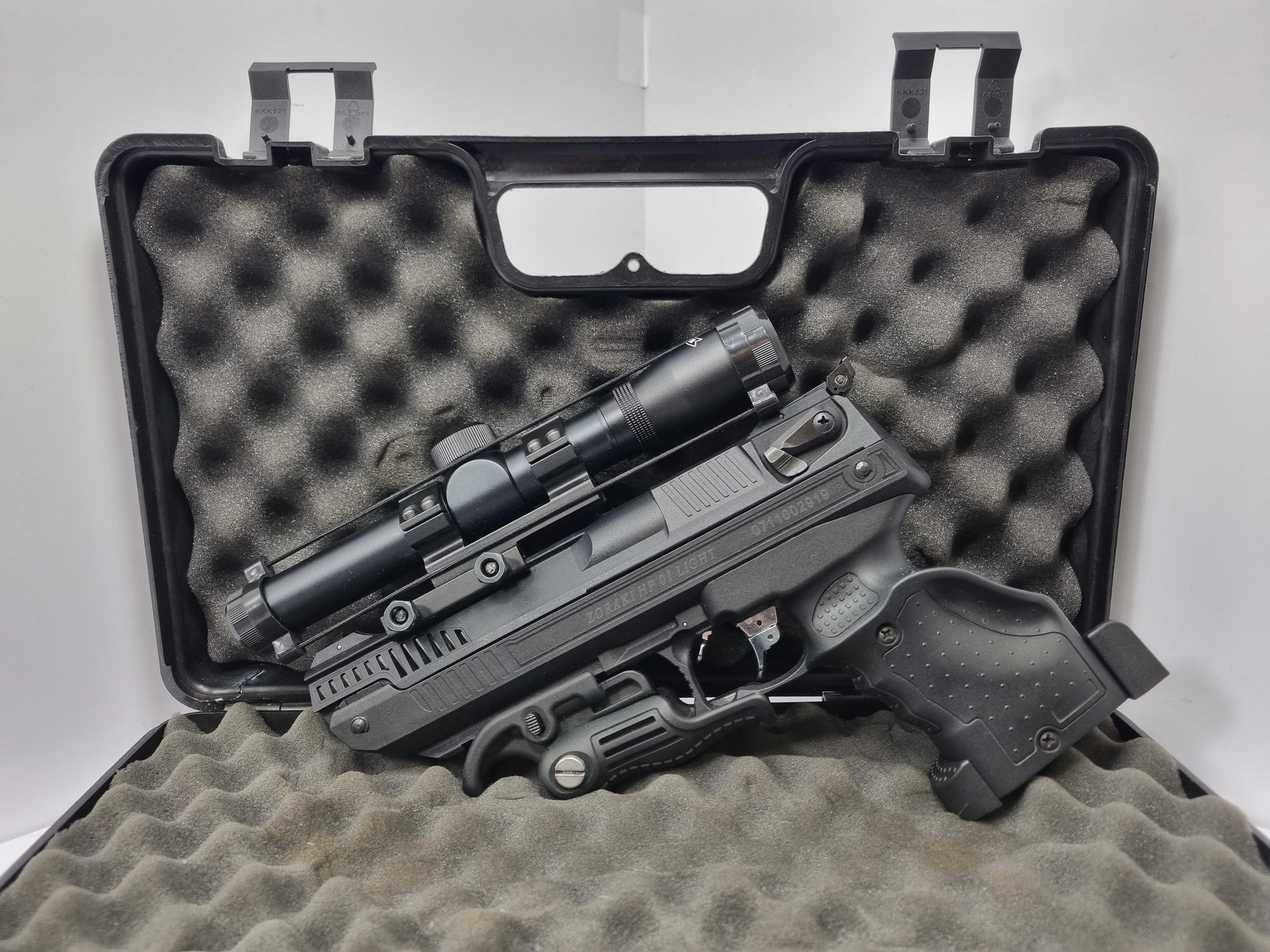 PISTOLET WIATRÓWKA ZORAKI HP-01-2 ULTRA PCA 5,5 MM + LUNETA WALIZKA ...