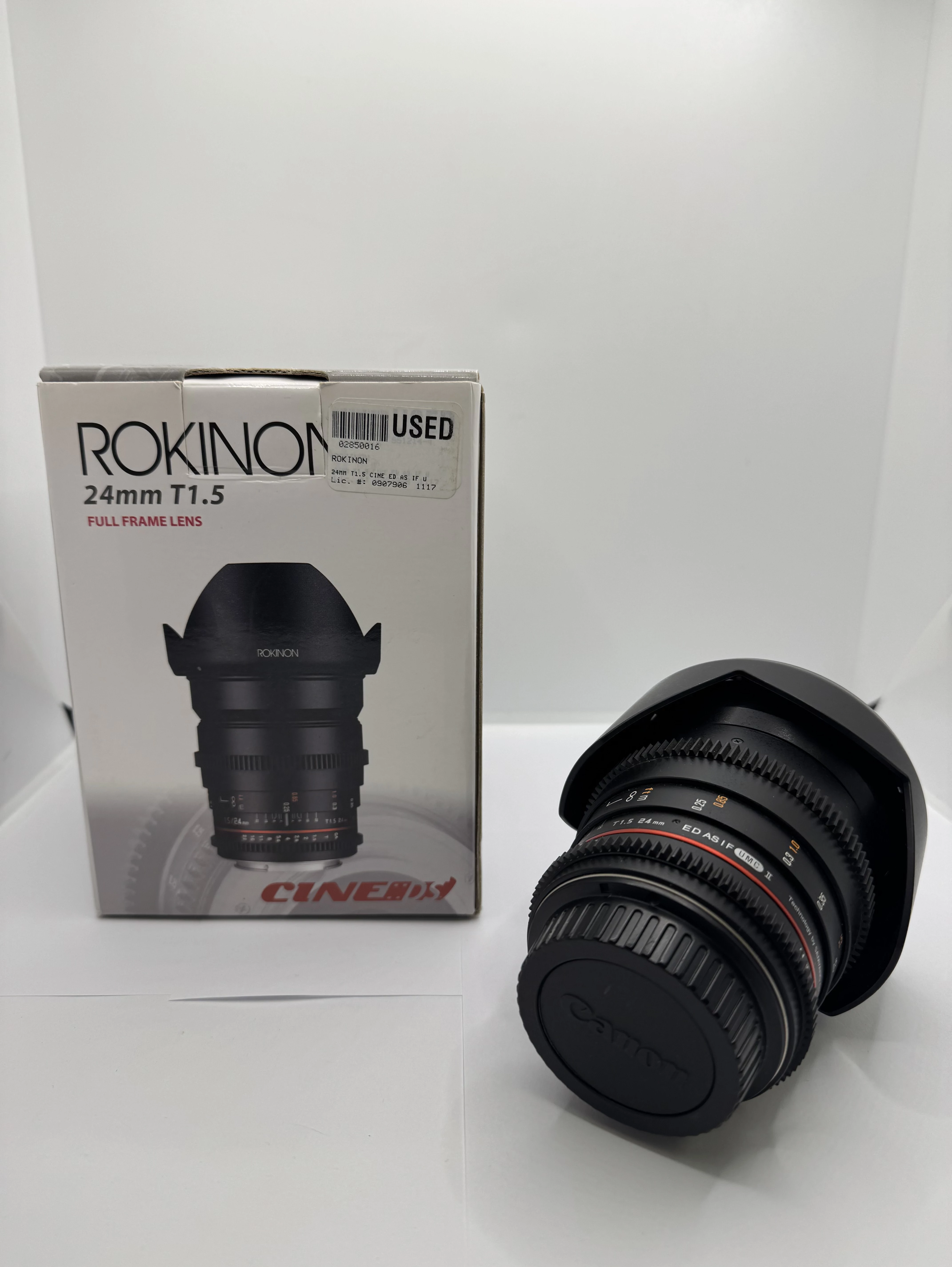 OBIEKTYW CANON ROKINON 24MM T1.5 FULL FRAME LENS | Obiektywy | Loombard.pl