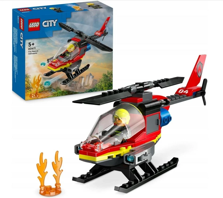 LEGO CITY 60411 STRAŻACKI HELIKOPTER RATUNKOWY | City | Loombard.pl