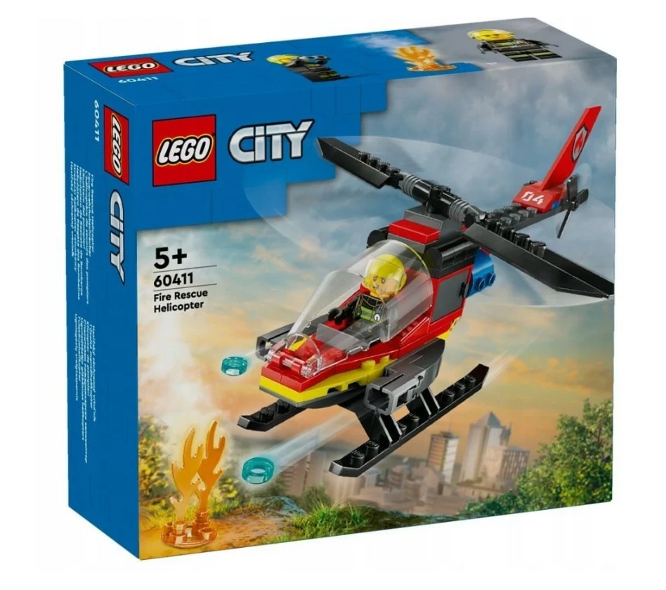 LEGO CITY 60411 STRAŻACKI HELIKOPTER RATUNKOWY | City | Loombard.pl