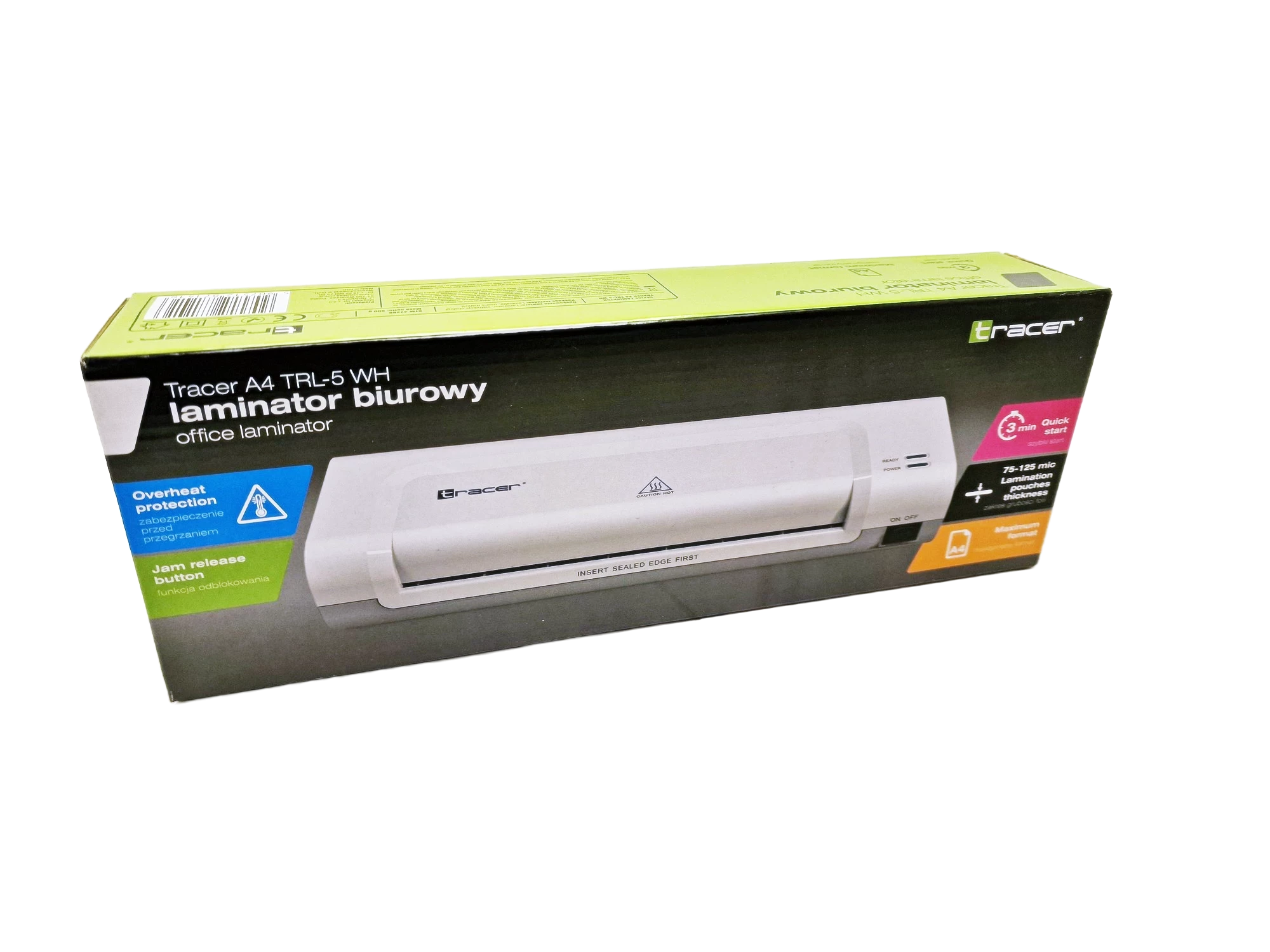 LAMINATOR A4 LAMINARKA TRACER TRL-5 | Laminatory | Loombard.pl