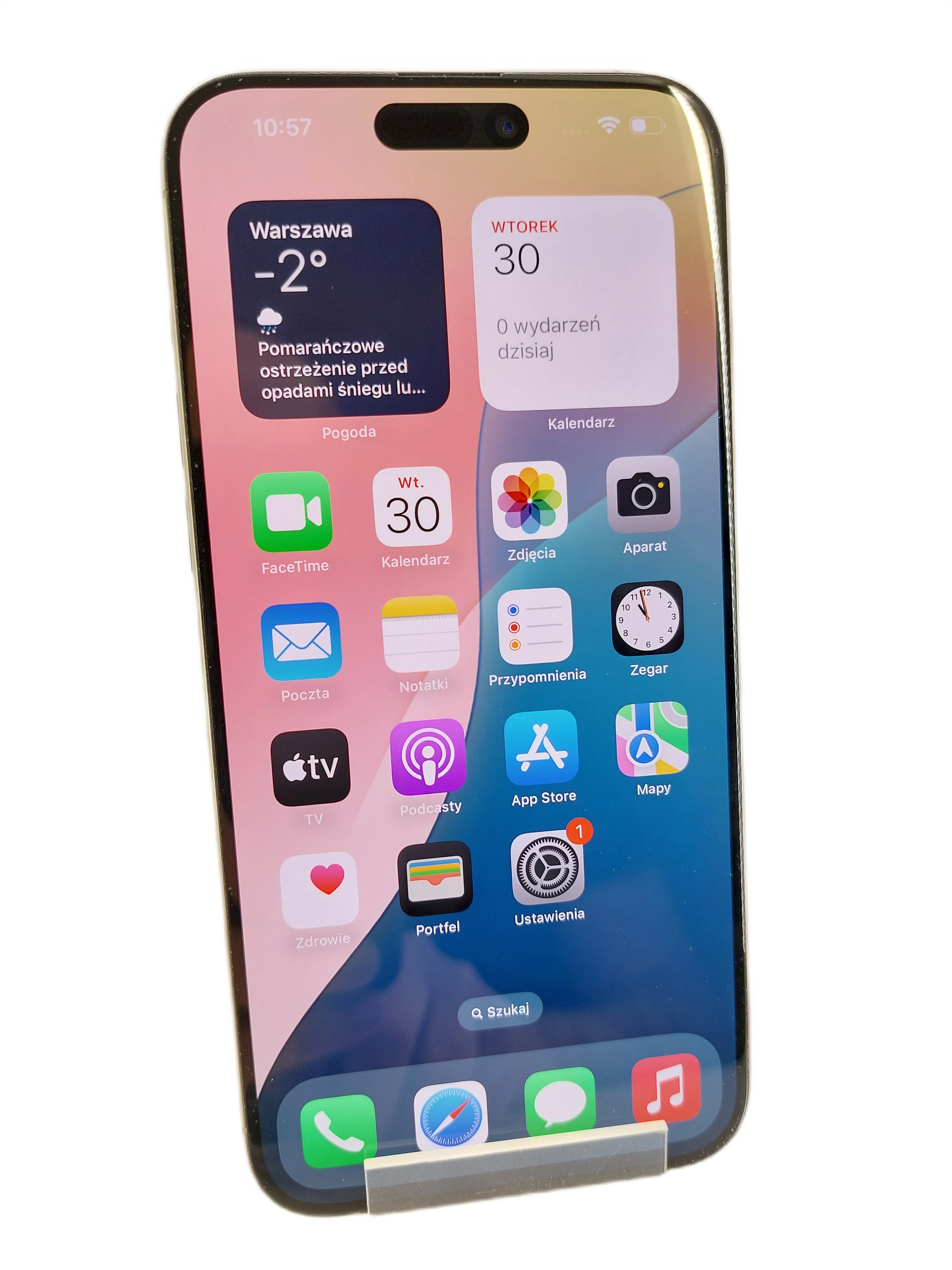 SMARTFON APPLE IPHONE 15 PRO MAX 5G 256GB 6.7" 120HZ, IGŁA! 99% BAT ...