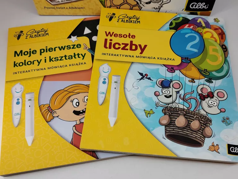 CZYTAJ Z ALBIKIEM ZESTAW PIÓRO + ZWIERZĘTA W ZOO PLUS 2 KSIĄŻECZKI ...