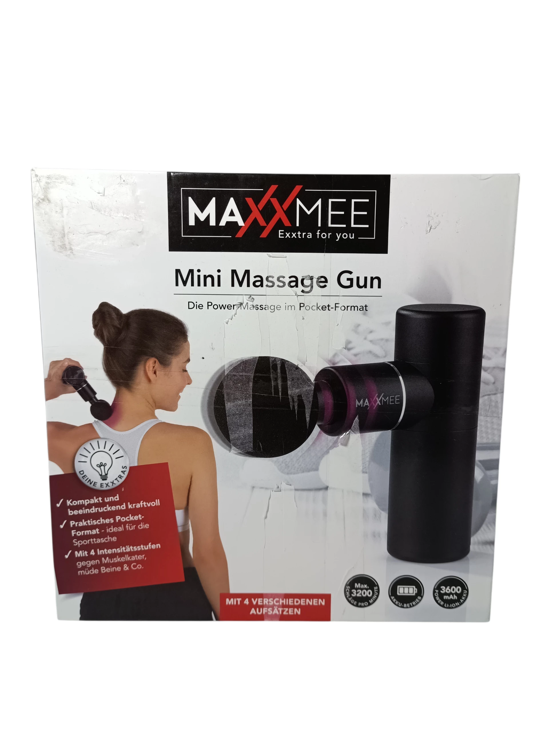 URZĄDZENIE PISTOLET DO MASAŻU MAXXMEE MINI MASSAGE GUN | Masażery ...