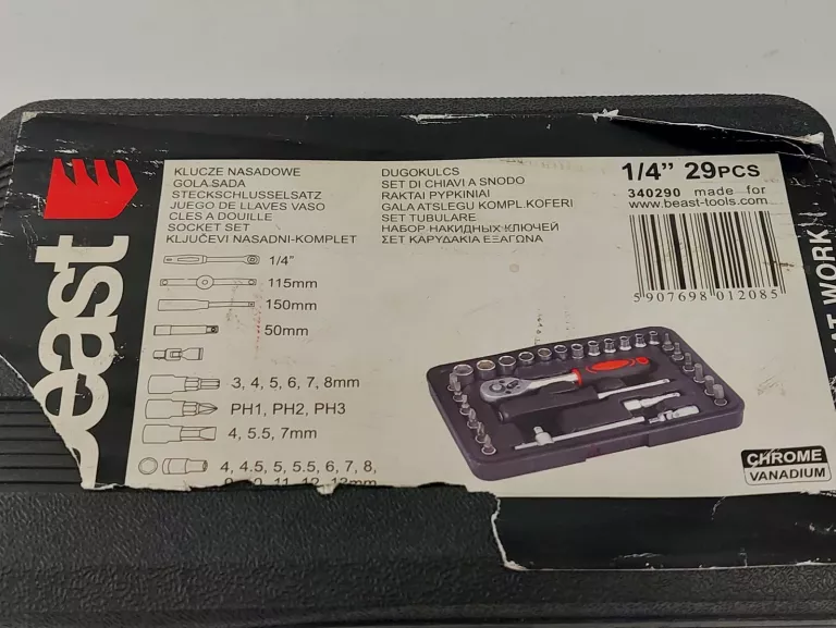 ZESTAW KLUCZY NASADOWYCH BEAST 340290 | Zestawy narzędzi | Loombard.pl