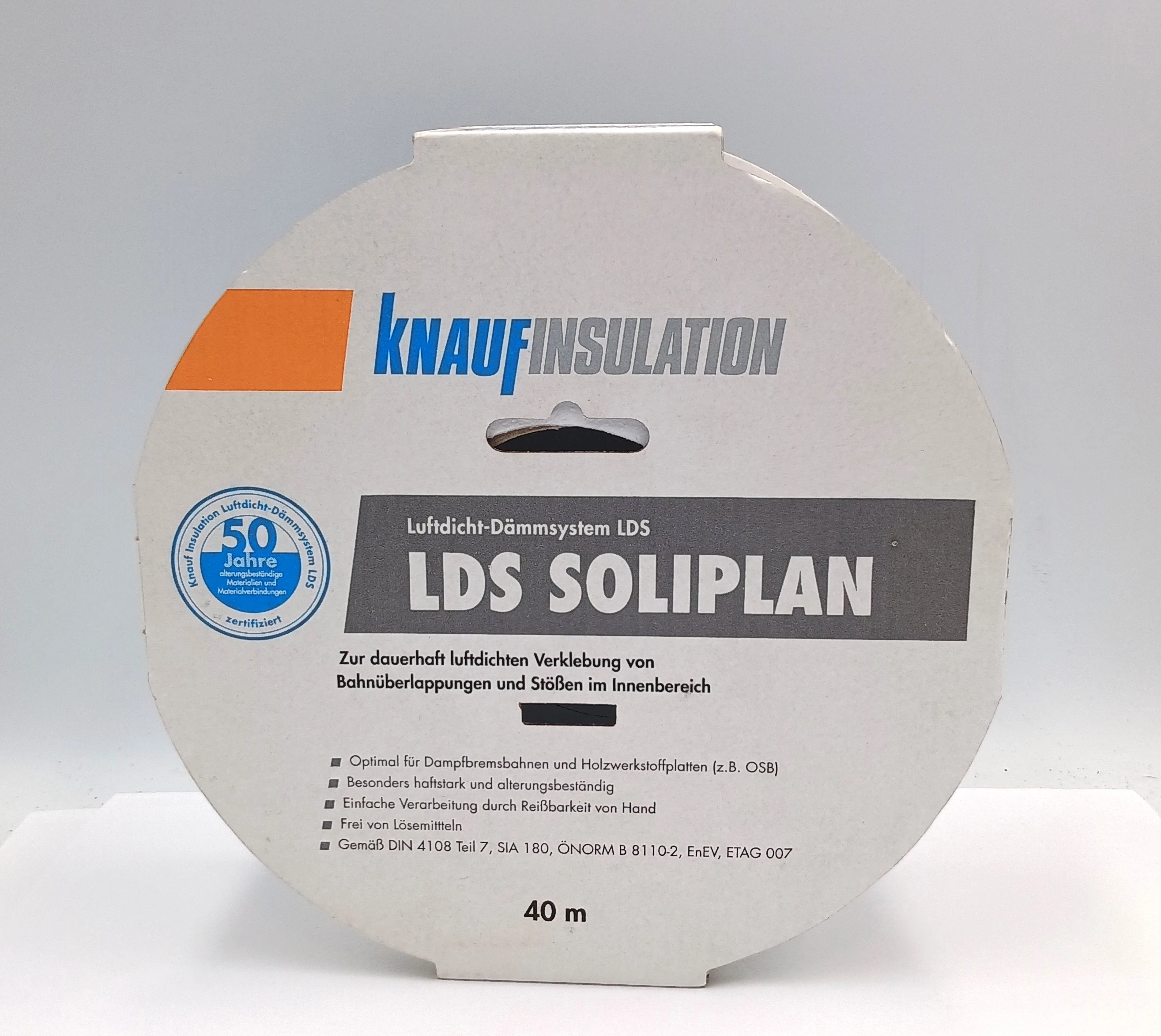 TAŚMA DO PAROIZOLACJI HOMESEAL LDS SOLIPLAN KNAUF 60MMX40M | Taśmy ...