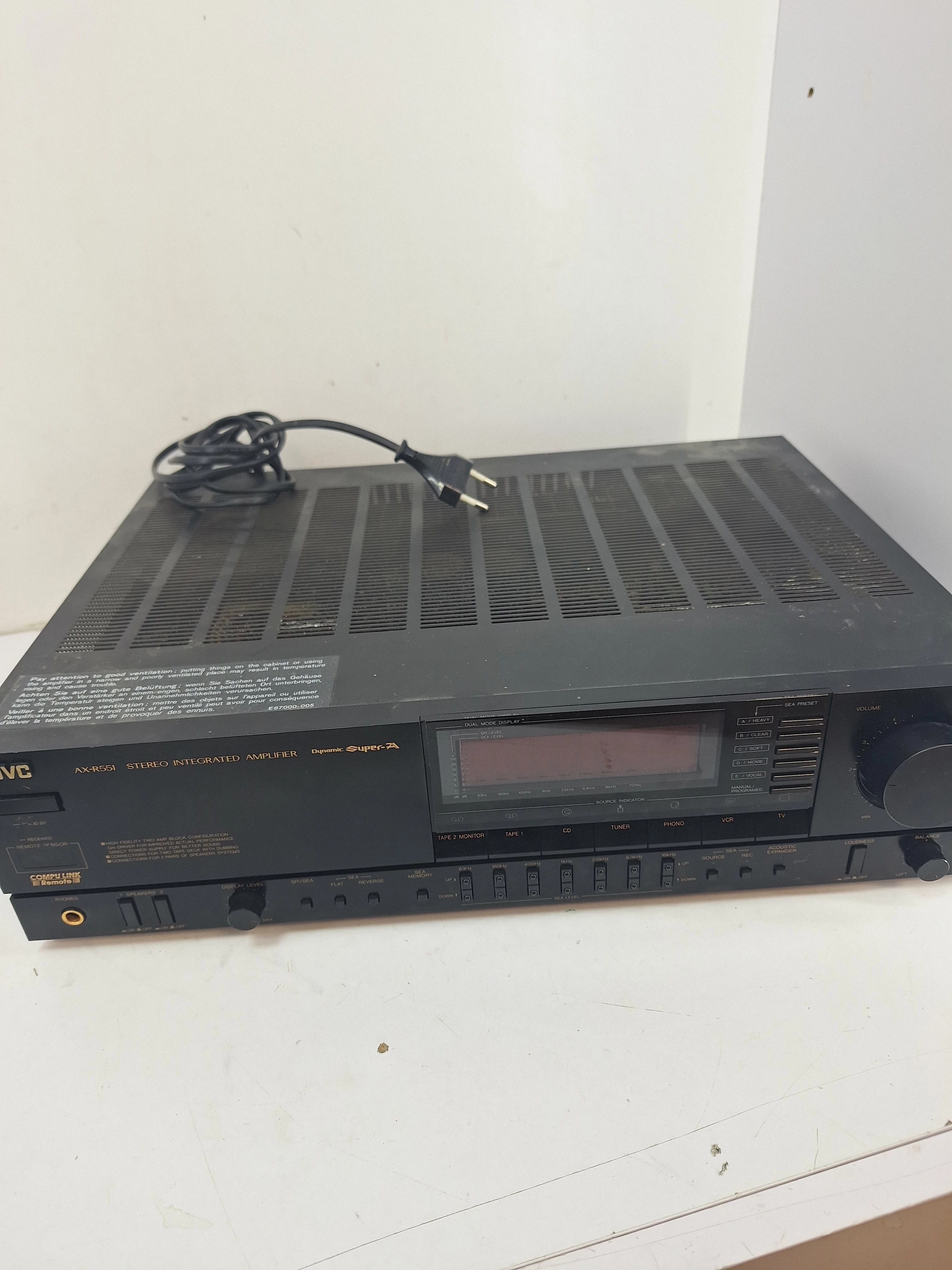 JVC AX-R551X WZMACNIACZ STEREO | Wzmacniacze | Loombard.pl