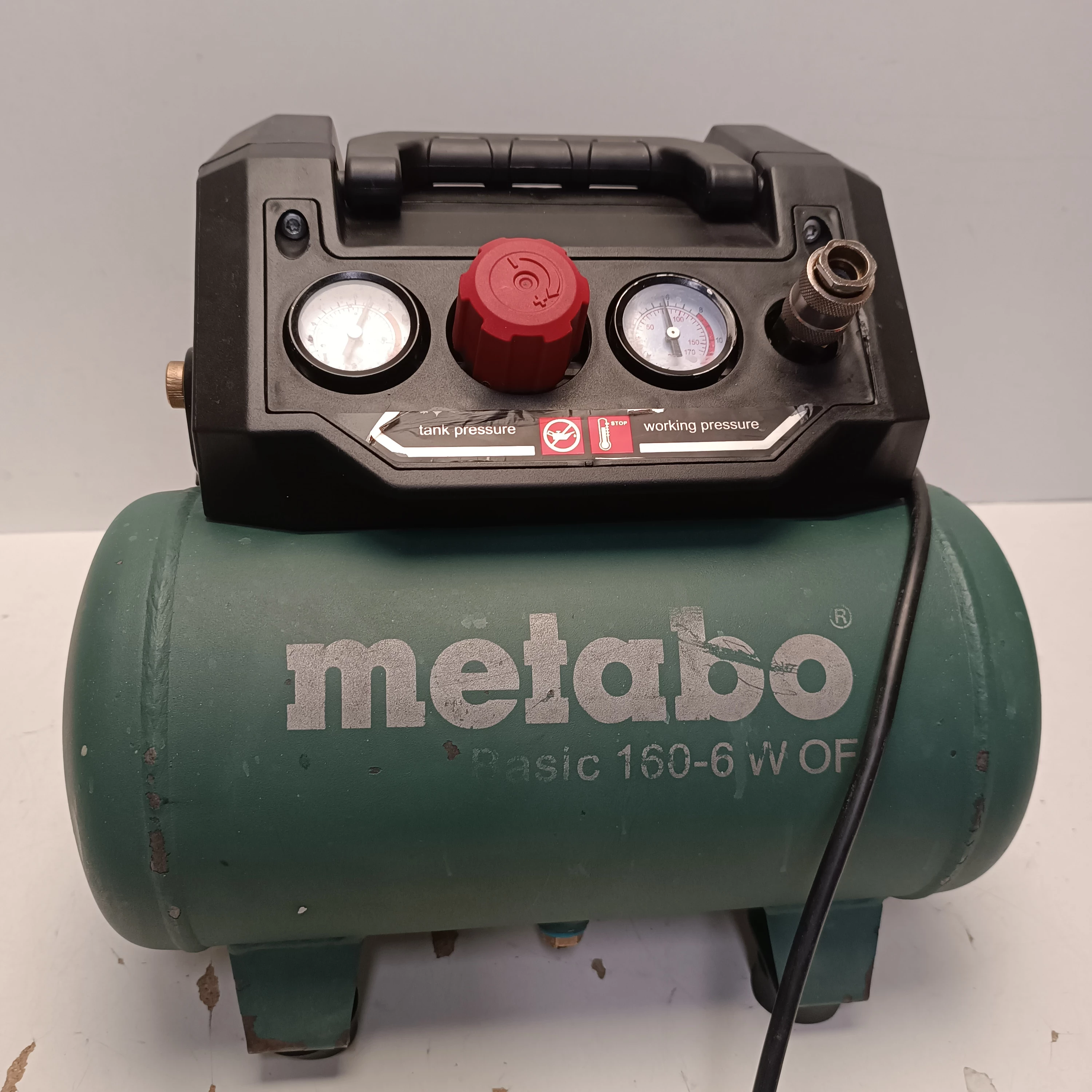 METABO KOMPRESOR SPRĘŻARKA BEZOLEJOWA BASIC 160-6 W OF 900W 6L ...