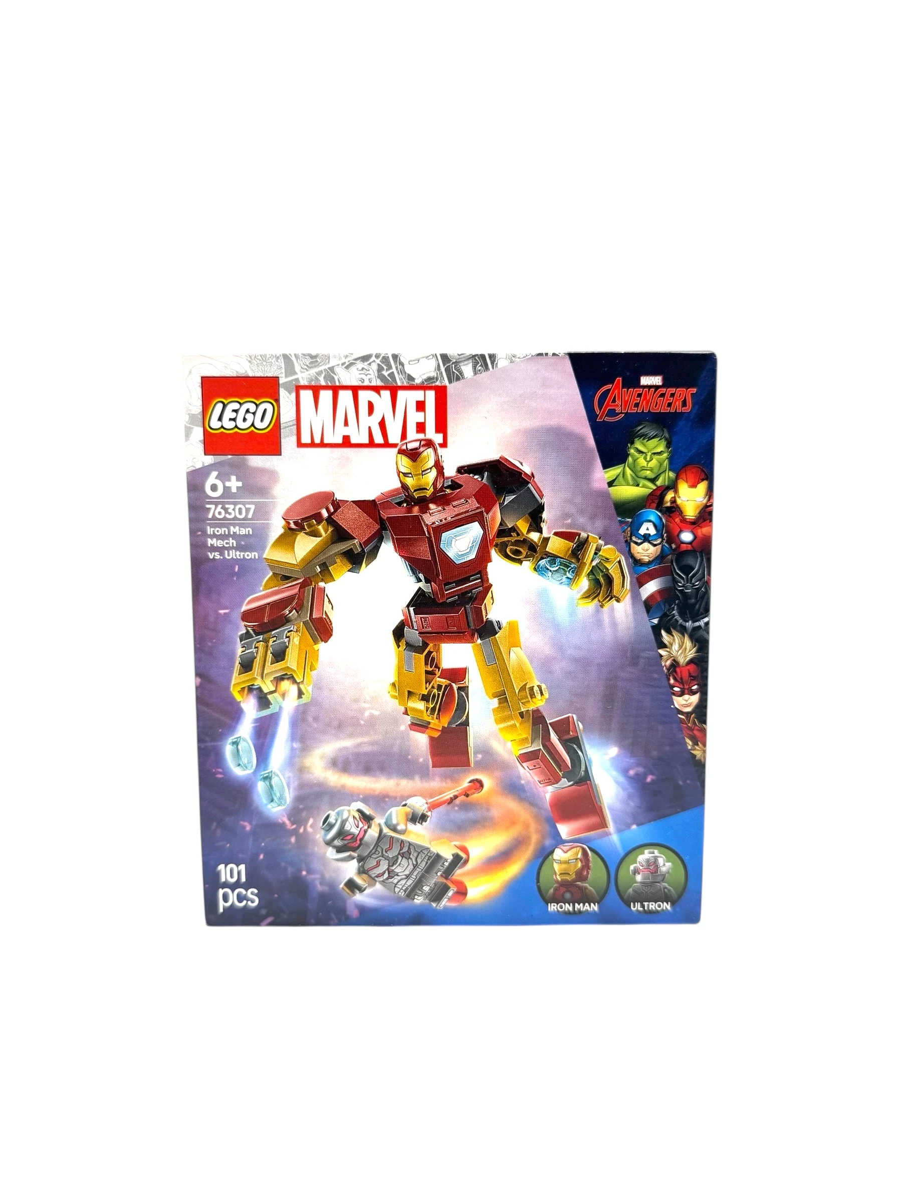 LEGO MARVEL 76307 MECH IRON MAN VS ULTRON, ZESTAW KLOCKÓW DLA DZIECI 6 ...