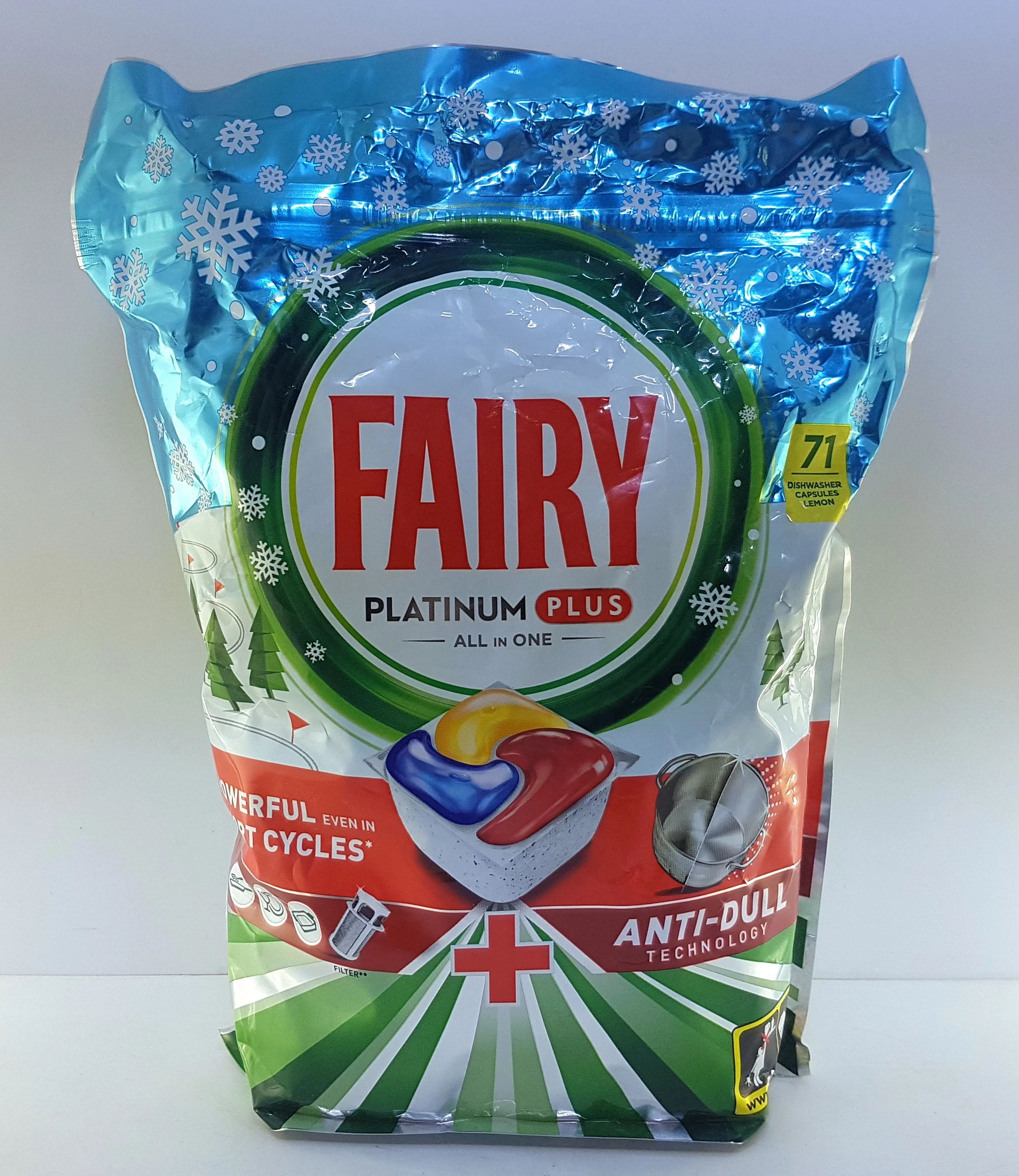 KAPSUŁKI DO ZMYWARKI FAIRY PLATINUM PLUS ALL IN ONE ANTI-DULL 71 ...