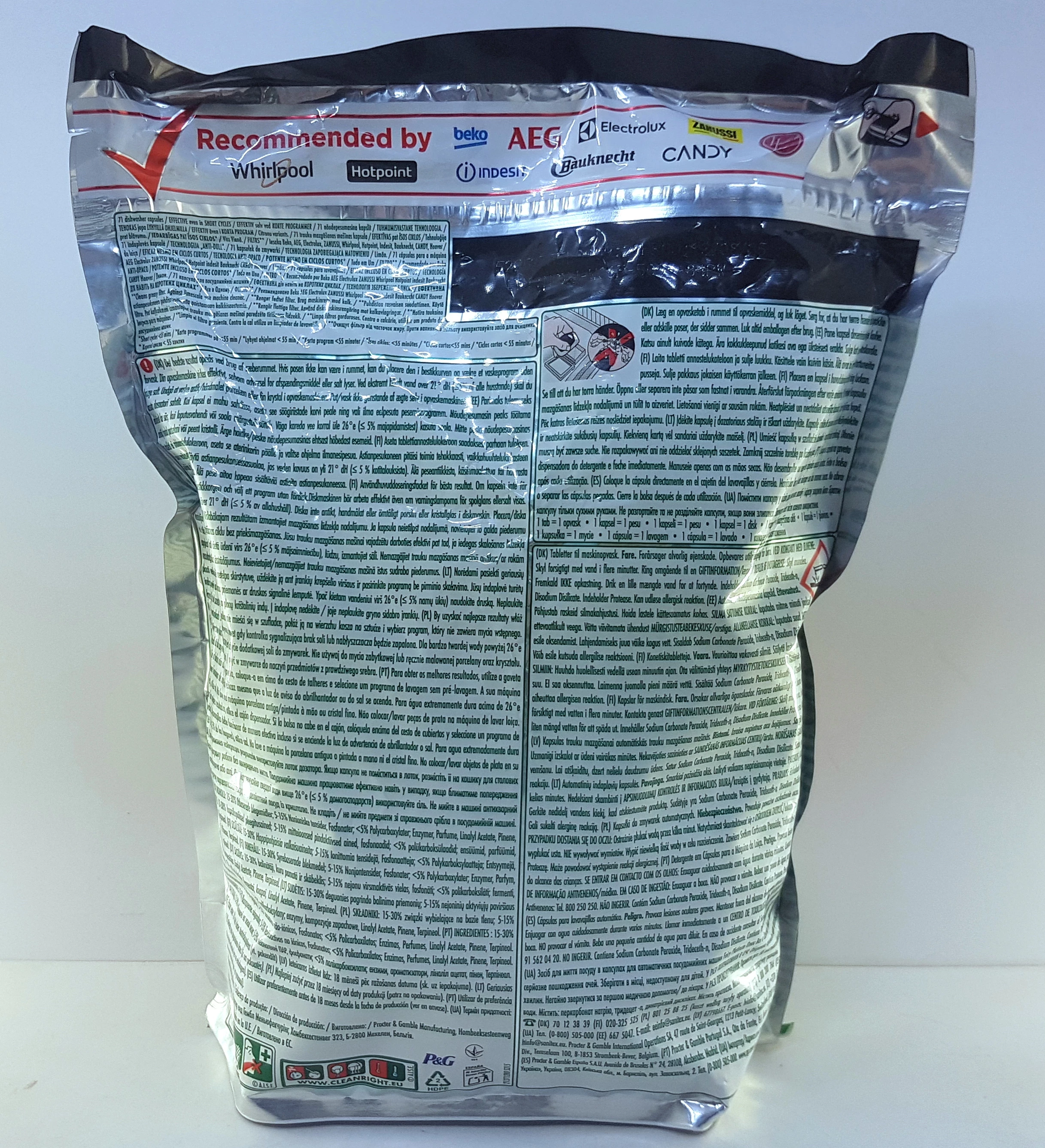 KAPSUŁKI DO ZMYWARKI FAIRY PLATINUM PLUS ALL IN ONE ANTI-DULL 71 ...