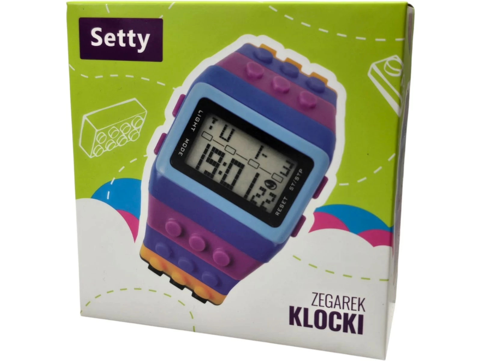 SETTY ELEKTRONICZNY ZEGAREK DLA DZIECI KLOCKI | Dziecięce | Loombard.pl