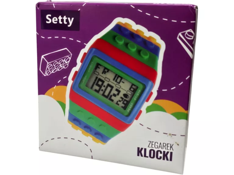 SETTY ELEKTRONICZNY ZEGAREK DLA DZIECI KLOCKI | Dziecięce | Loombard.pl