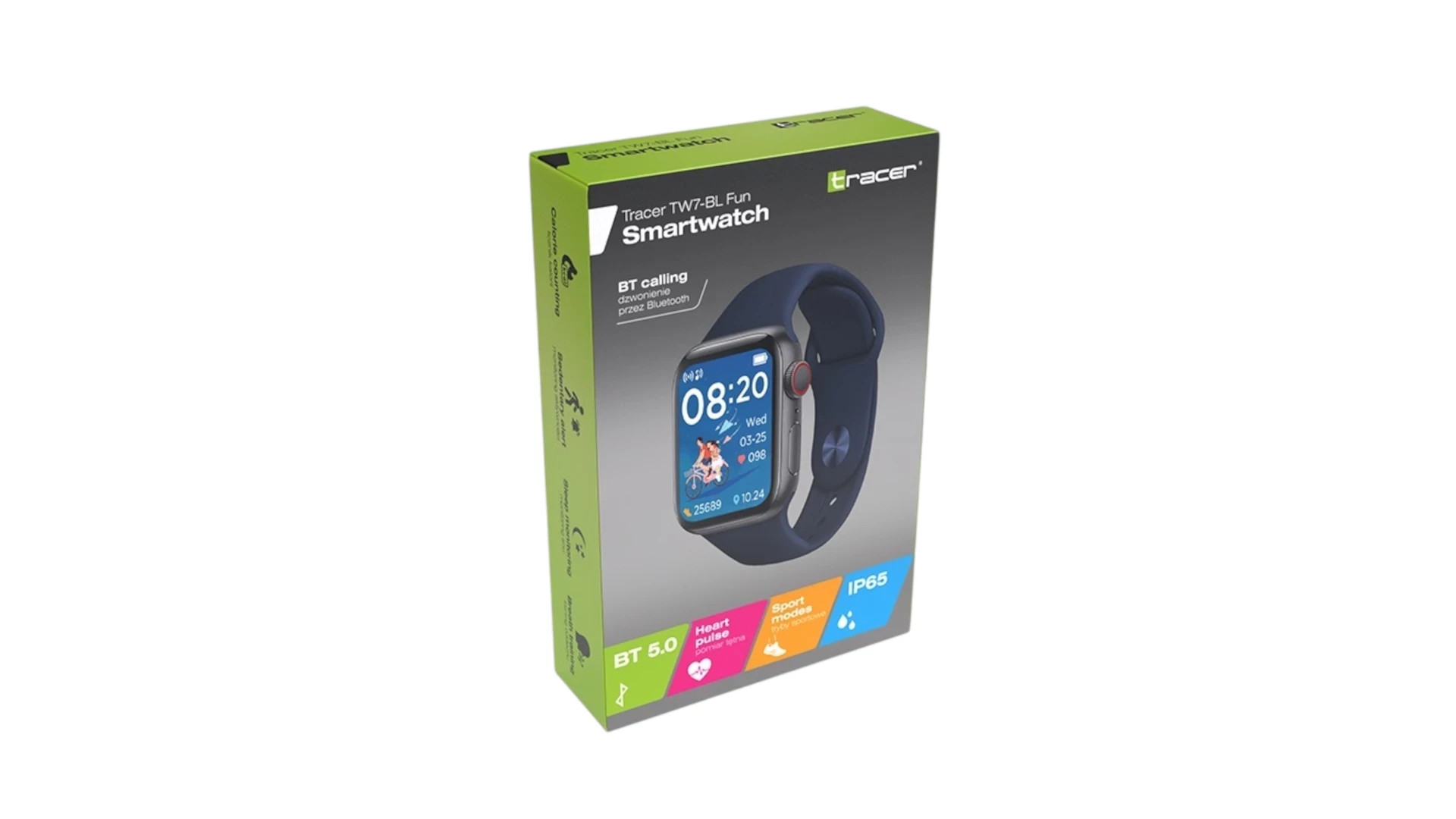 SMARTWATCH TRACER TW7-BL FUN 1,83" BLUETOOTH IP65 NIEBIESKI ...