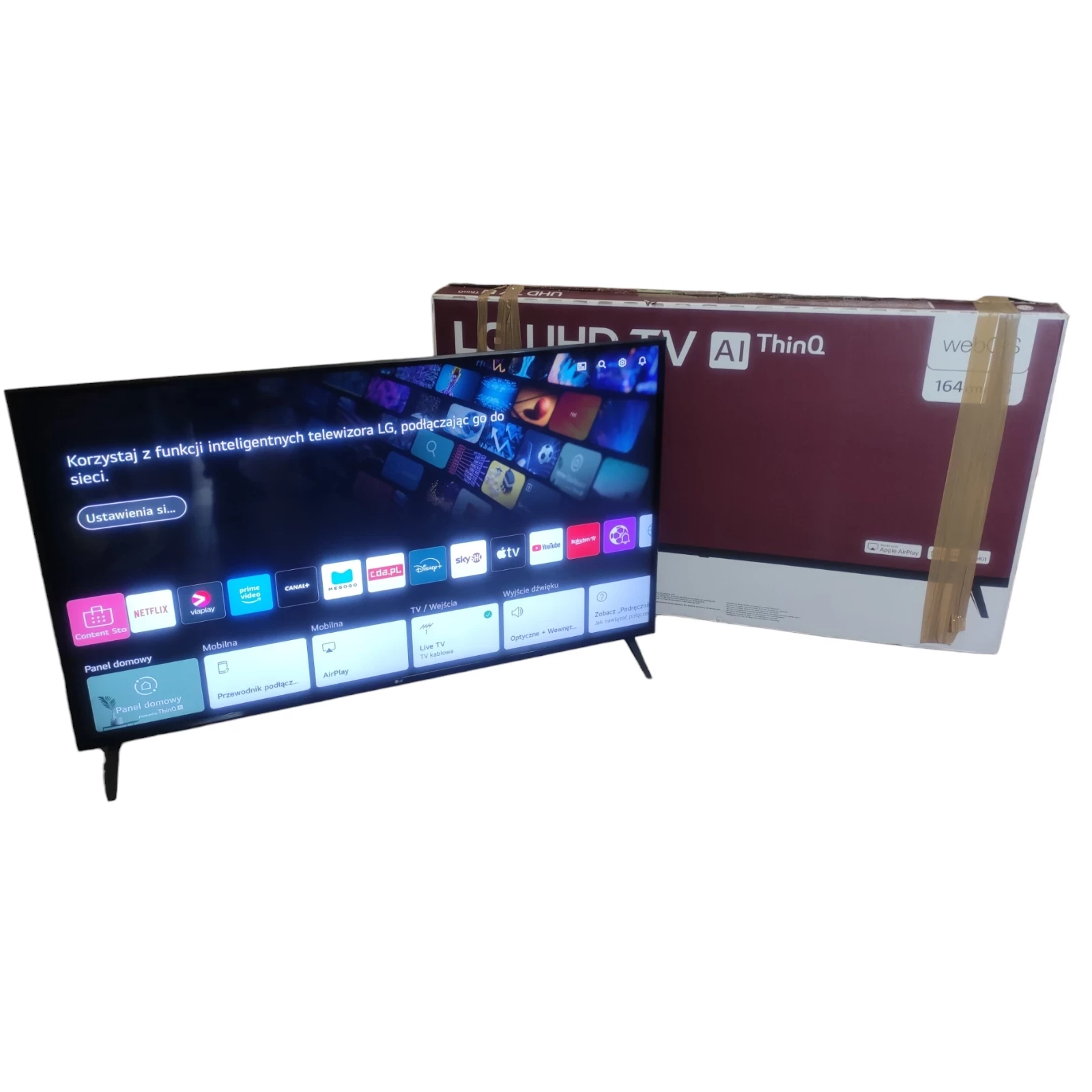 TELEWIZOR LED LG 65UN711C(ZB) 65 CALI 4K UHD - KOMPLET / PUDEŁKO ...