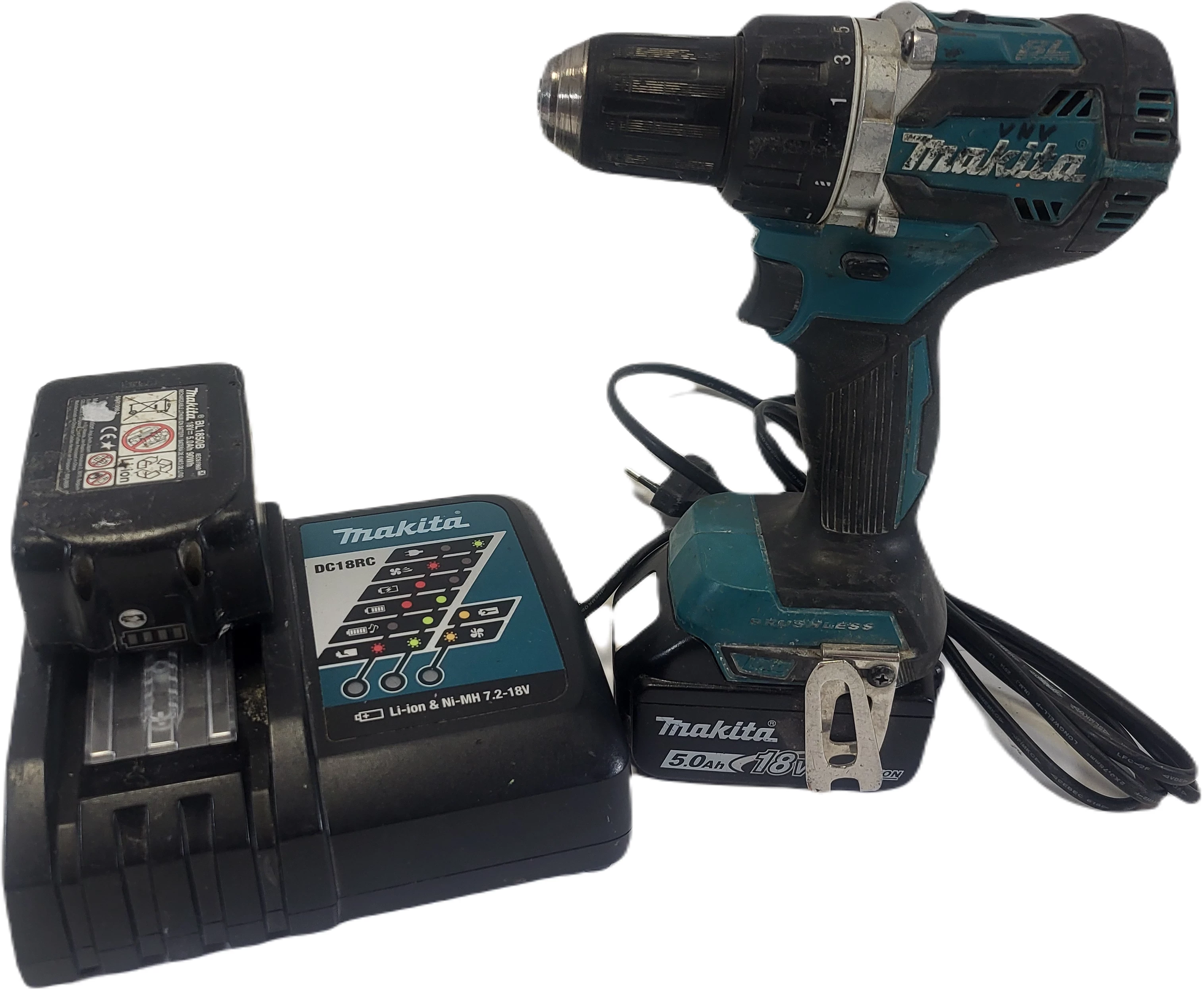 WKRĘTARKA MAKITA DDF484 PLUS 2 X BATERIA I ŁADOWARKA | Wkrętarki ...