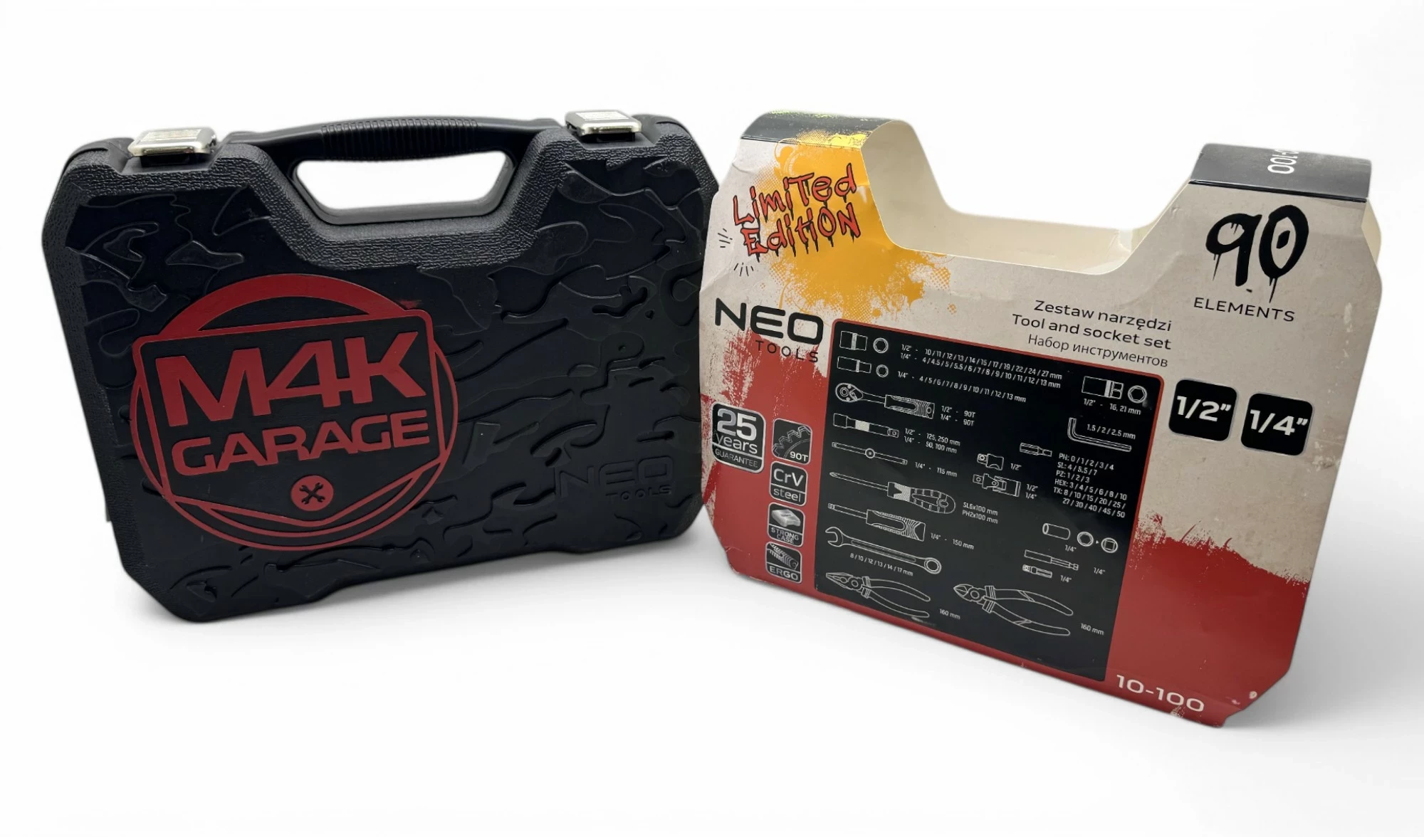 ZESTAW NARZĘDZI NEO TOOLS M4K GARAGE 90 EL. JAK NOWE!! | Zestawy ...