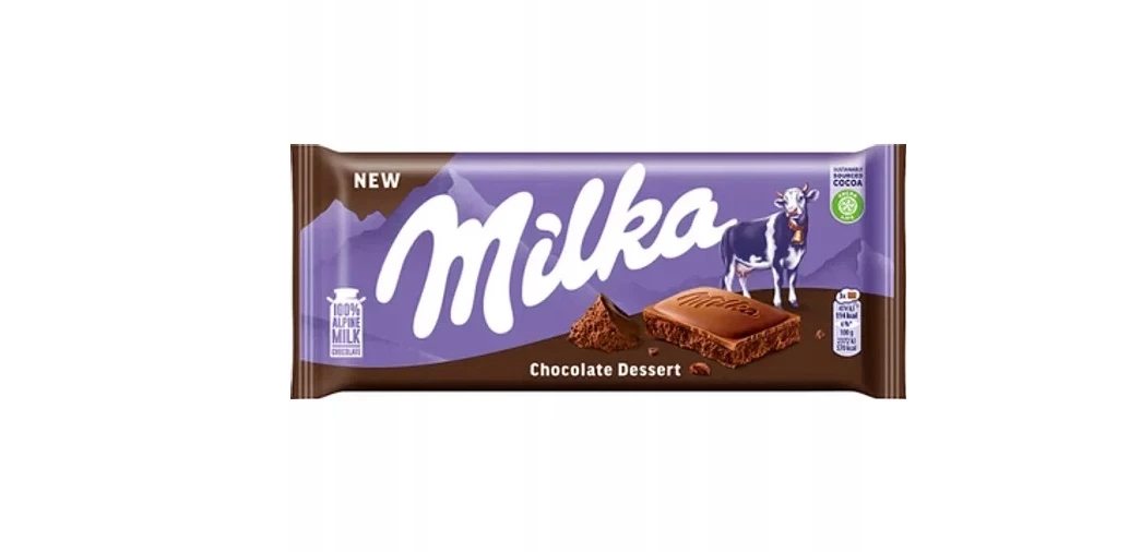 CZEKOLADA MILKA CHOCOLATE DESSERT MLECZNA MOCNO CZEKOLADOWA 100G ...