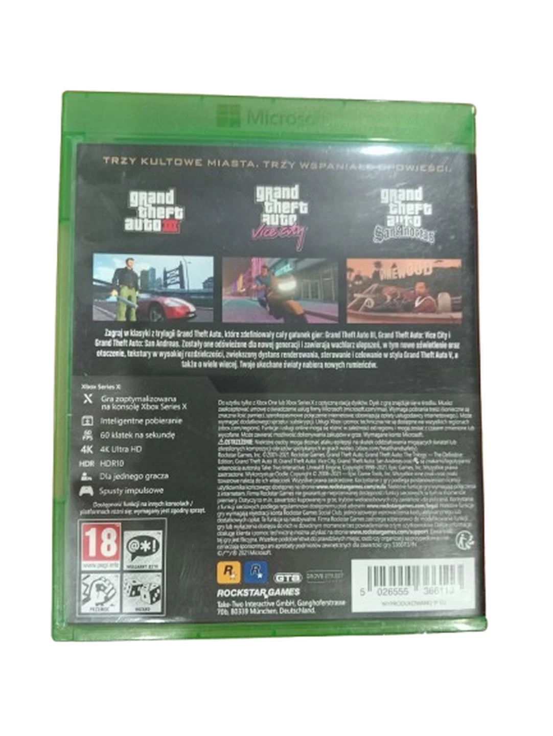 GRAND THEFT AUTO: THE TRILOGY THE DEFINITIVE EDITION XBOX ONE | Loombard.pl