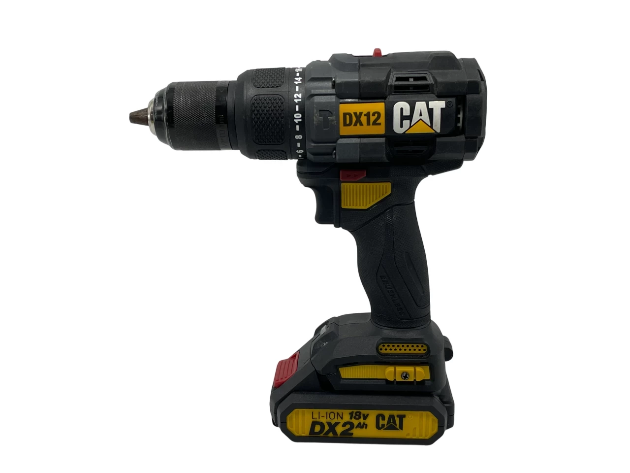 WIERTARKO-WKRĘTARKA CAT DX12B Z FUNKCJĄ UDARU + AKUMULATOR 2.0AH 18V ...