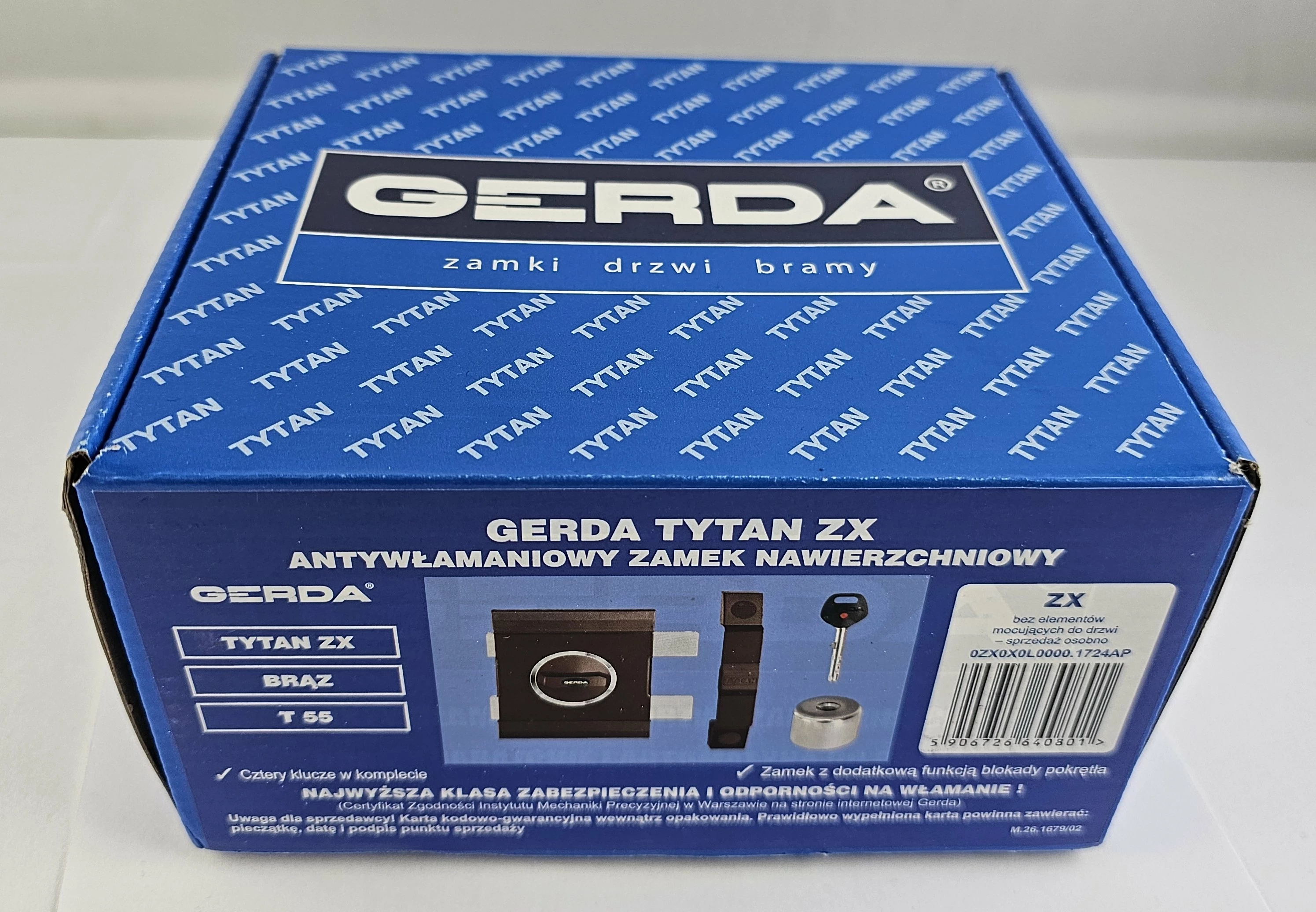 ZAMEK GERDA TYTAN ZX BRĄZ T 55 | Zamki | Loombard.pl