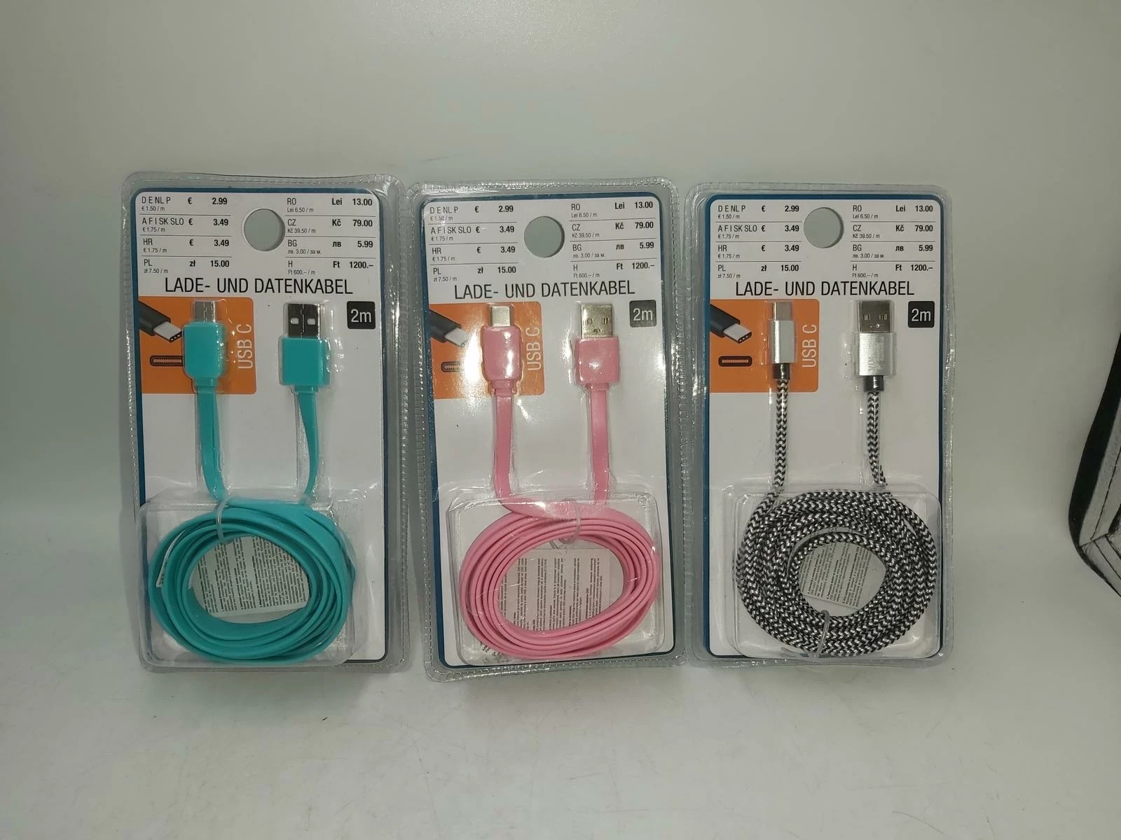 KABEL USB NA USB TYP C 2M RÓŻNE KOLORY | Pojedyncze kable | Loombard.pl