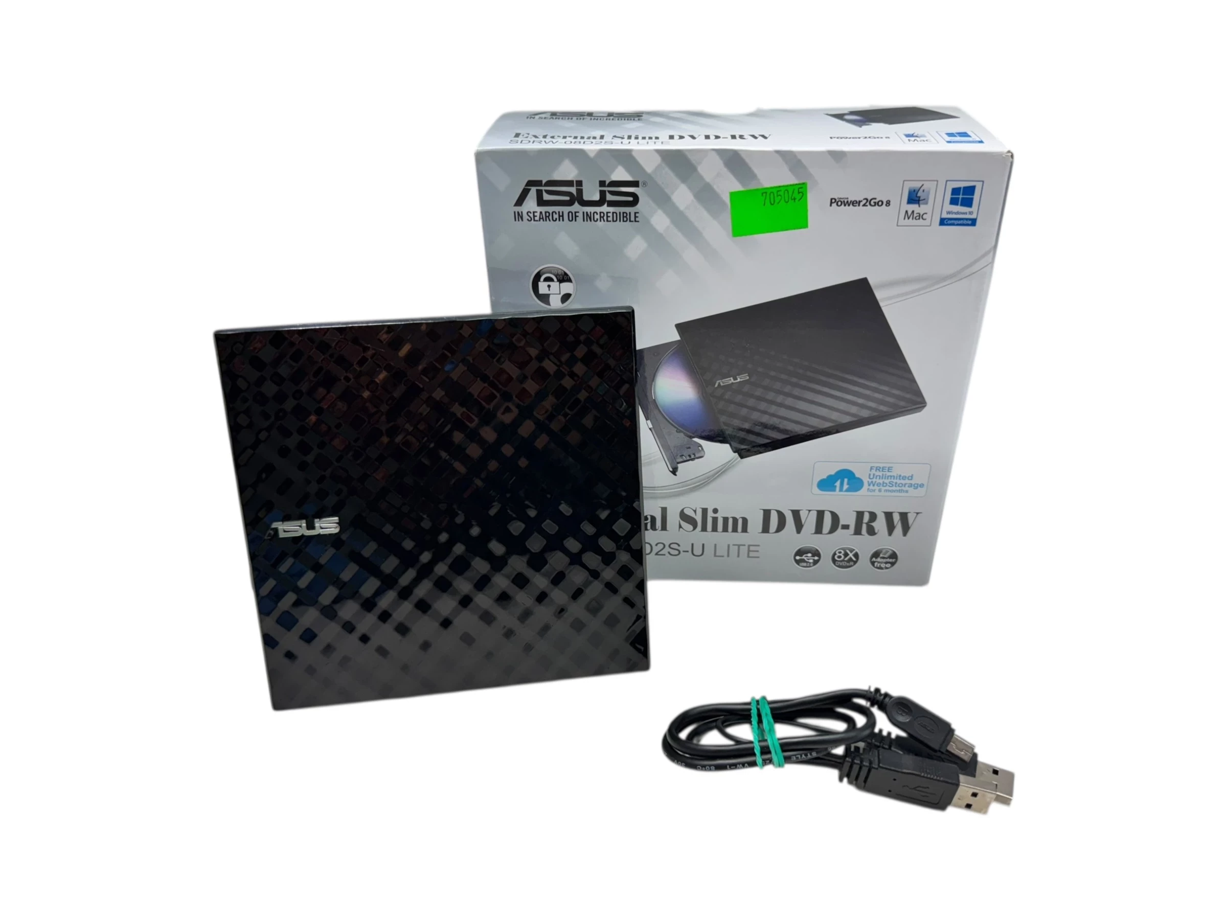 NAGRYWARKA ZEWNĘTRZNA, NAPĘD ASUS EXTERNAL SLIM DVD-RW SDRW-08D2S-U ...