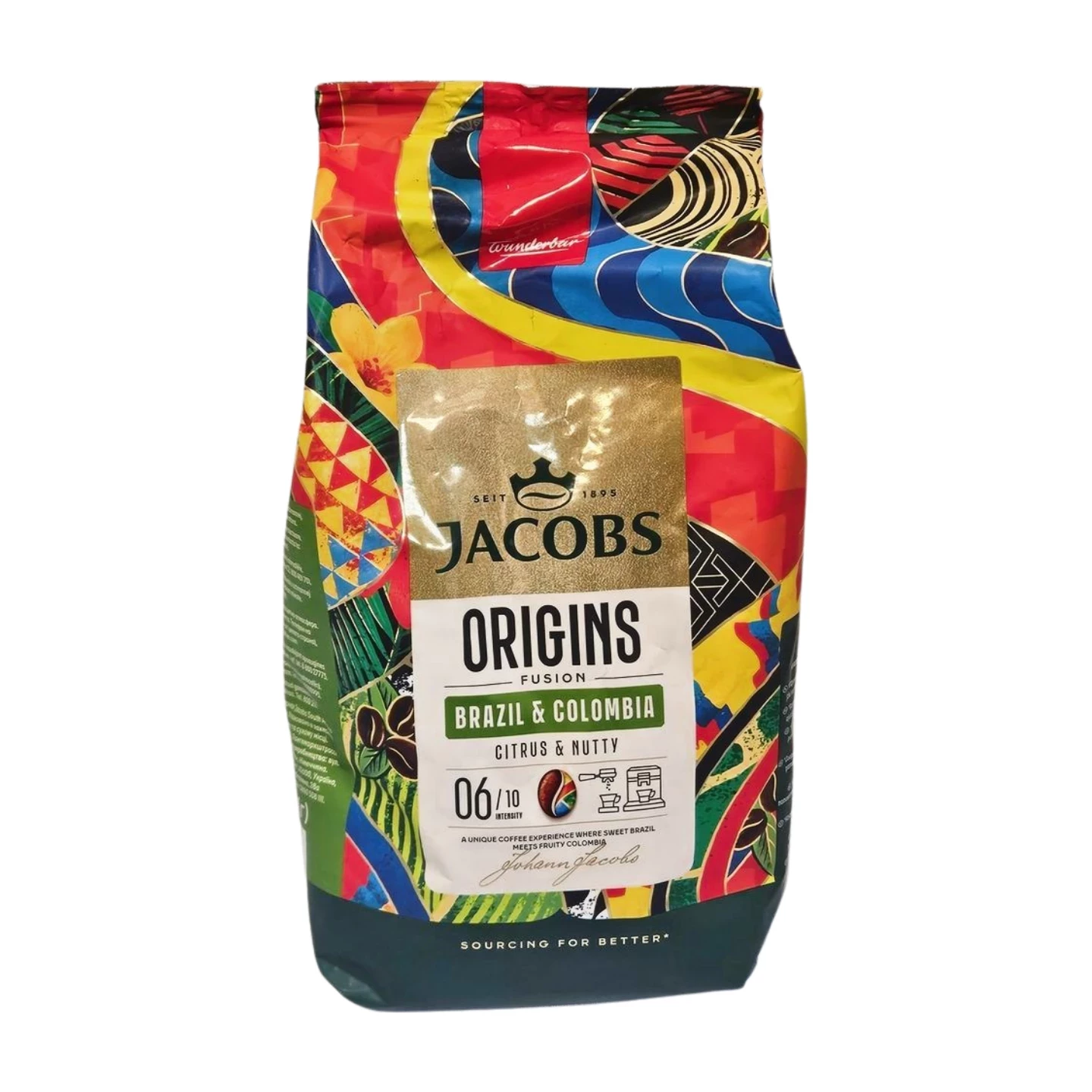 KAWA ZIARNISTA JACOBS ORIGINS FUSION BRAZIL & COLOMBIA 1KG | Kawa ...
