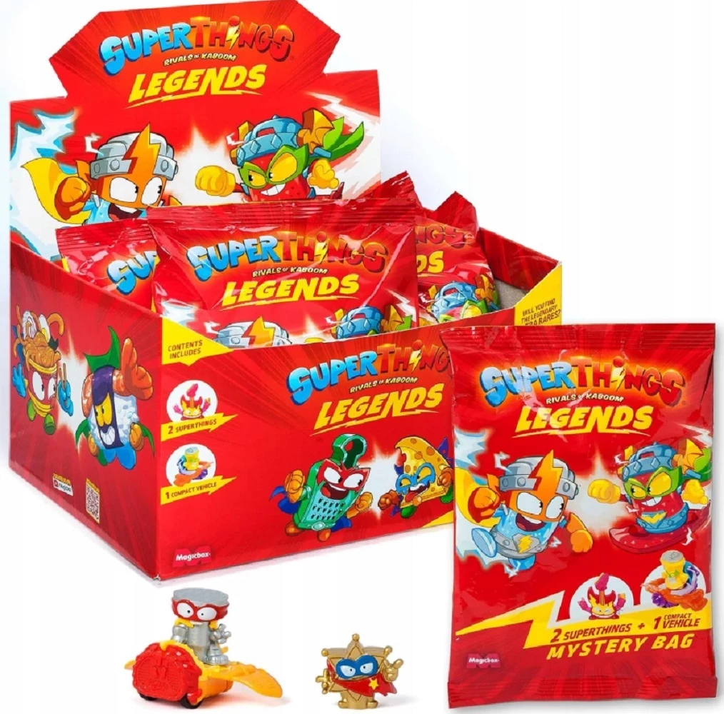SUPER THINGS LEGENDS. MYSTERY BAG. SASZETKA 2 FIGURKI + POJAZD - 1 ...