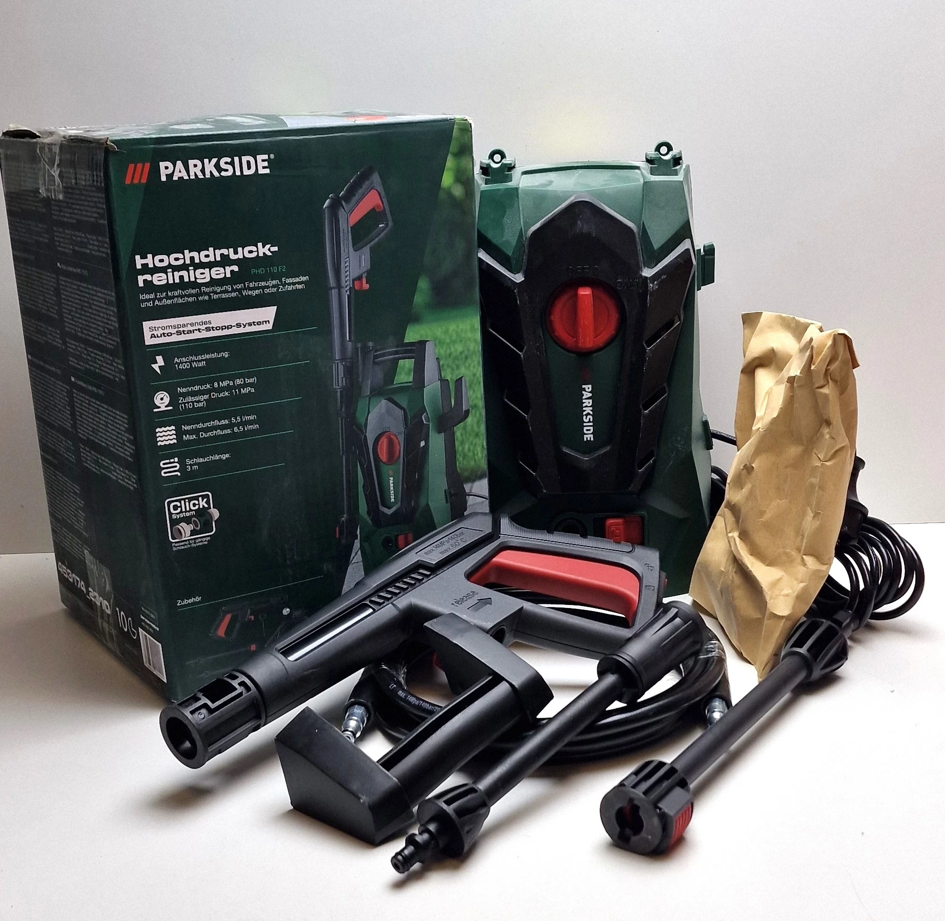 MYJKA CISNIENIOWA PARKSIDE PHD 110 F2 | Myjki ciśnieniowe | Loombard.pl