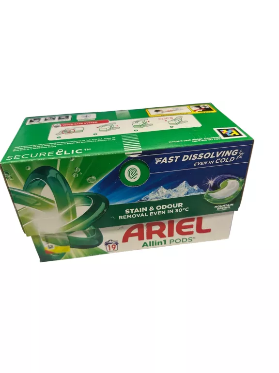 KAPSUŁKI DO PRANIA ARIEL MOUNTAIN SPRING 19 SZT | Kapsułki i tabletki ...