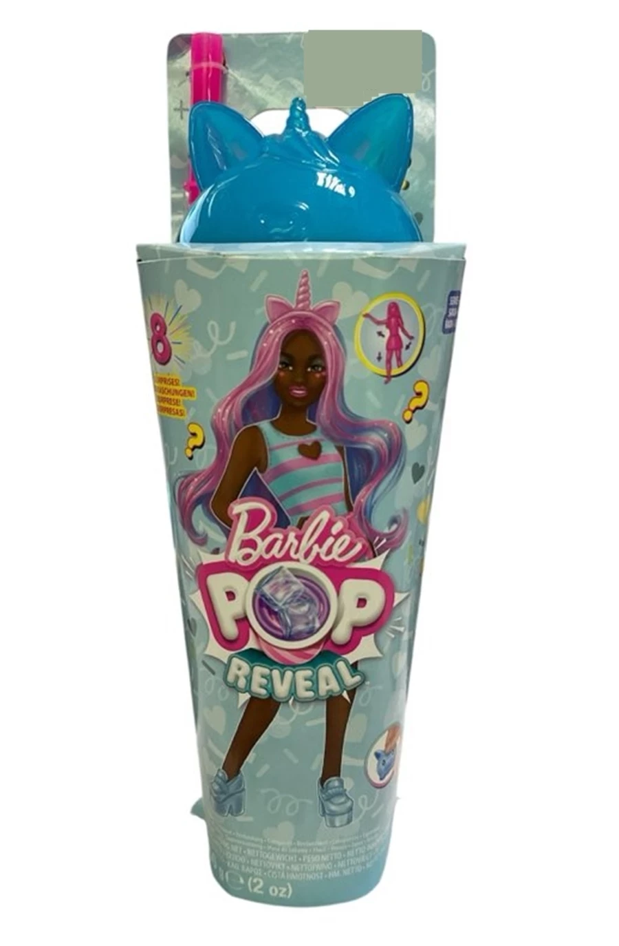 MATTEL LALKA BARBIE POP REVEAL SHAKE ZWIERZACZKOWA IMPREZA JEDNOROŻEC ...