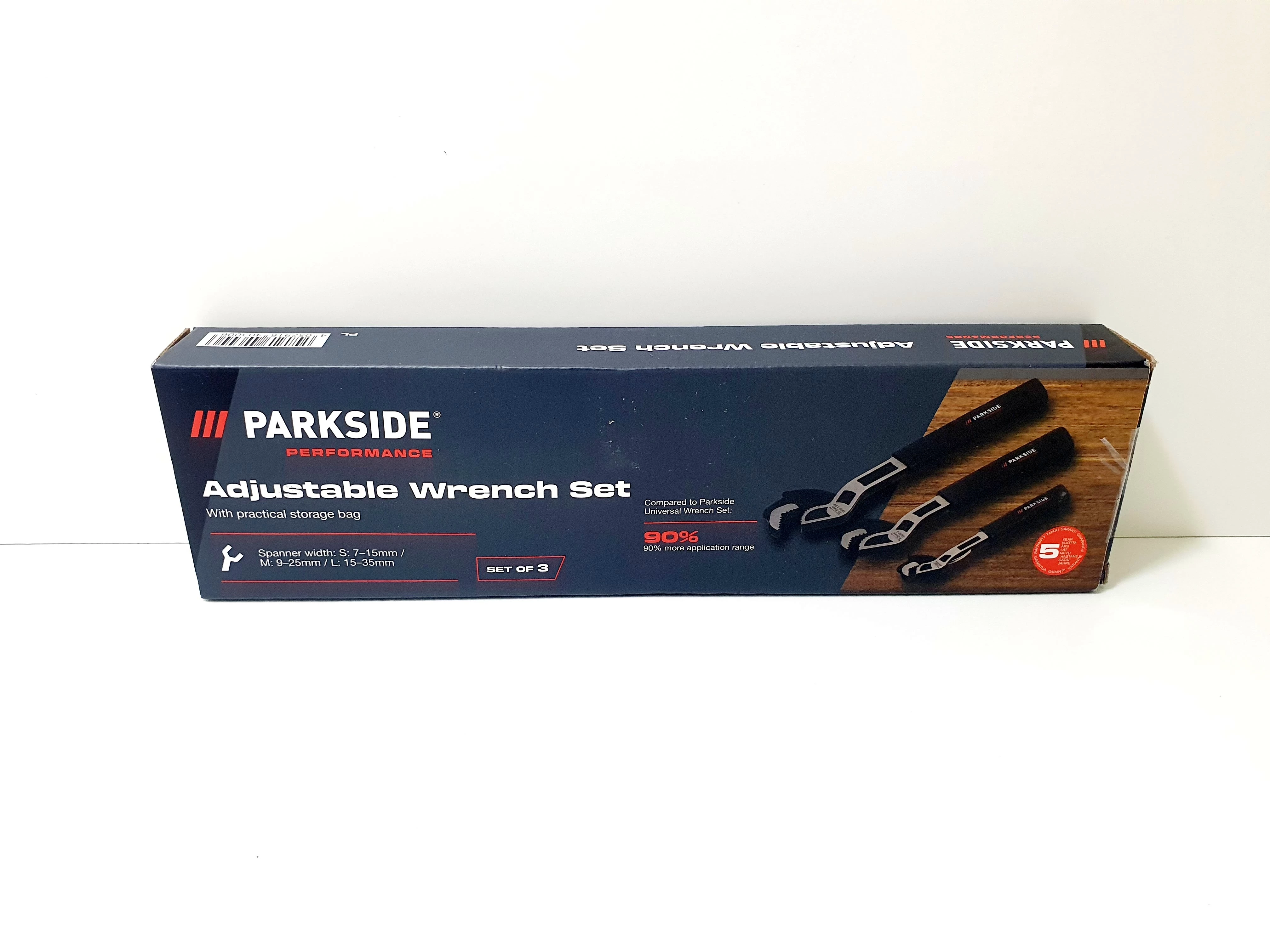 ZESTAW 3 KLUCZY PARKSIDE ADJUSTABLE WRENCH SET 3 | Klucze | Loombard.pl