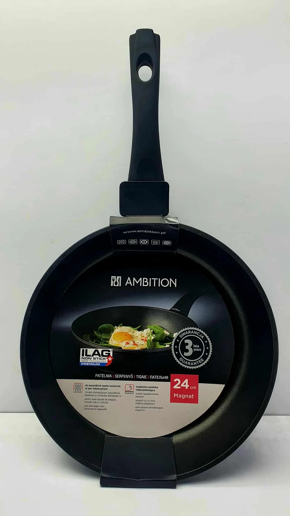 PATELNIA AMBITION MAGNAT 24 CM | Patelnie | Loombard.pl