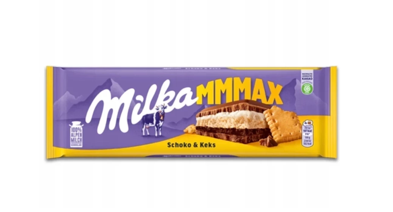 CZEKOLADA MILKA MMMAX CHOCO & KEKS Z HERBATNIKAMI 300 G NIEMIECKA ...